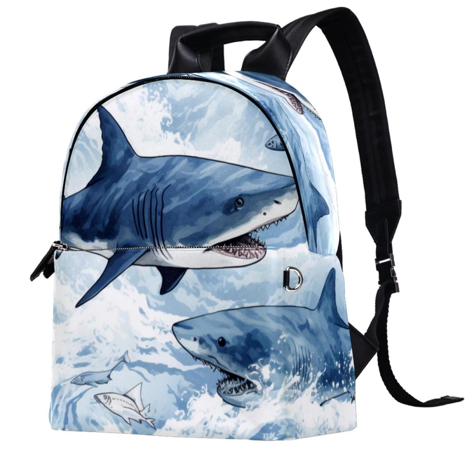 Shark Duffle Backpack for Men Women Teens Work School Camping ...
