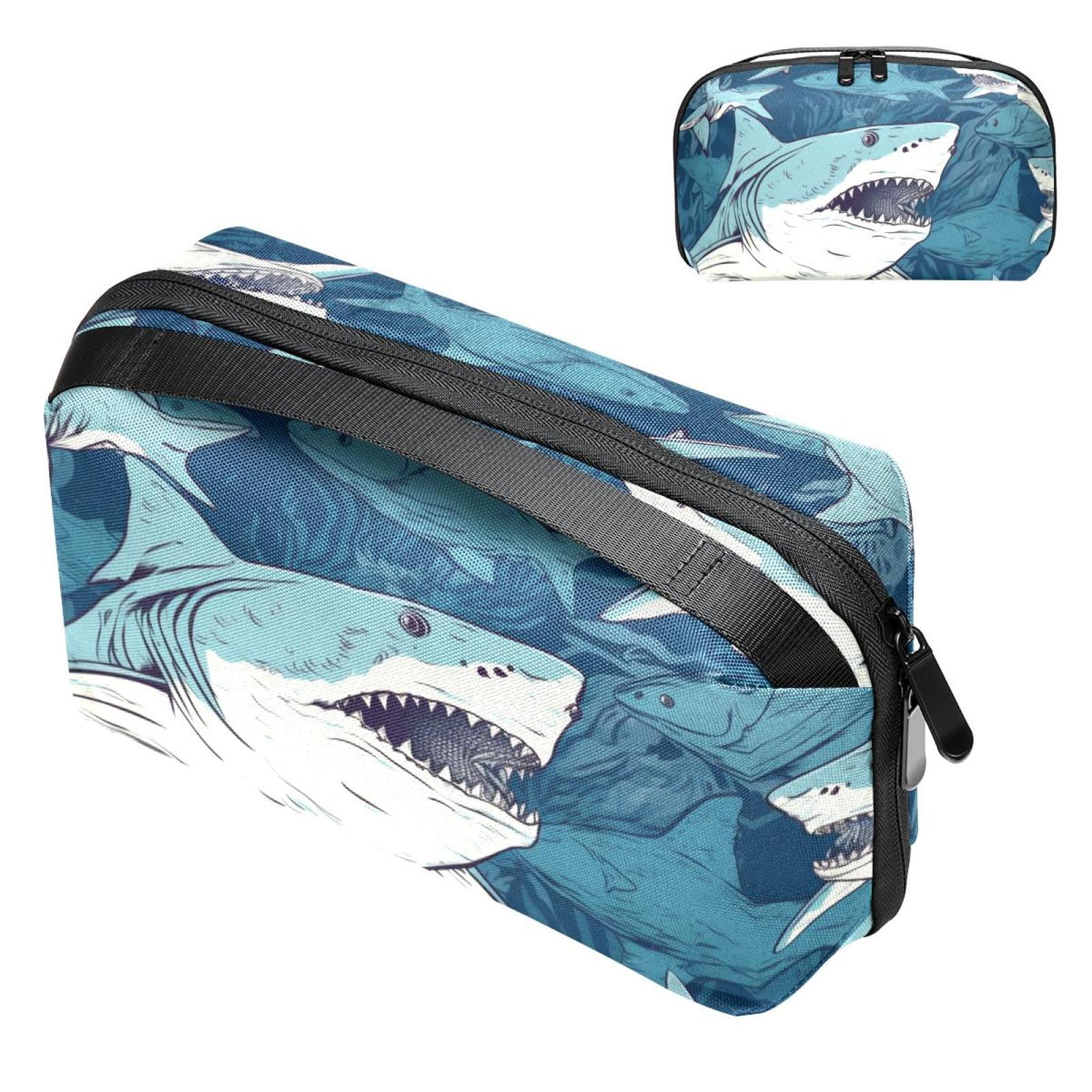 Shark Electronic Organizer Travel Case - Oxford Cloth Waterproof Travel ...