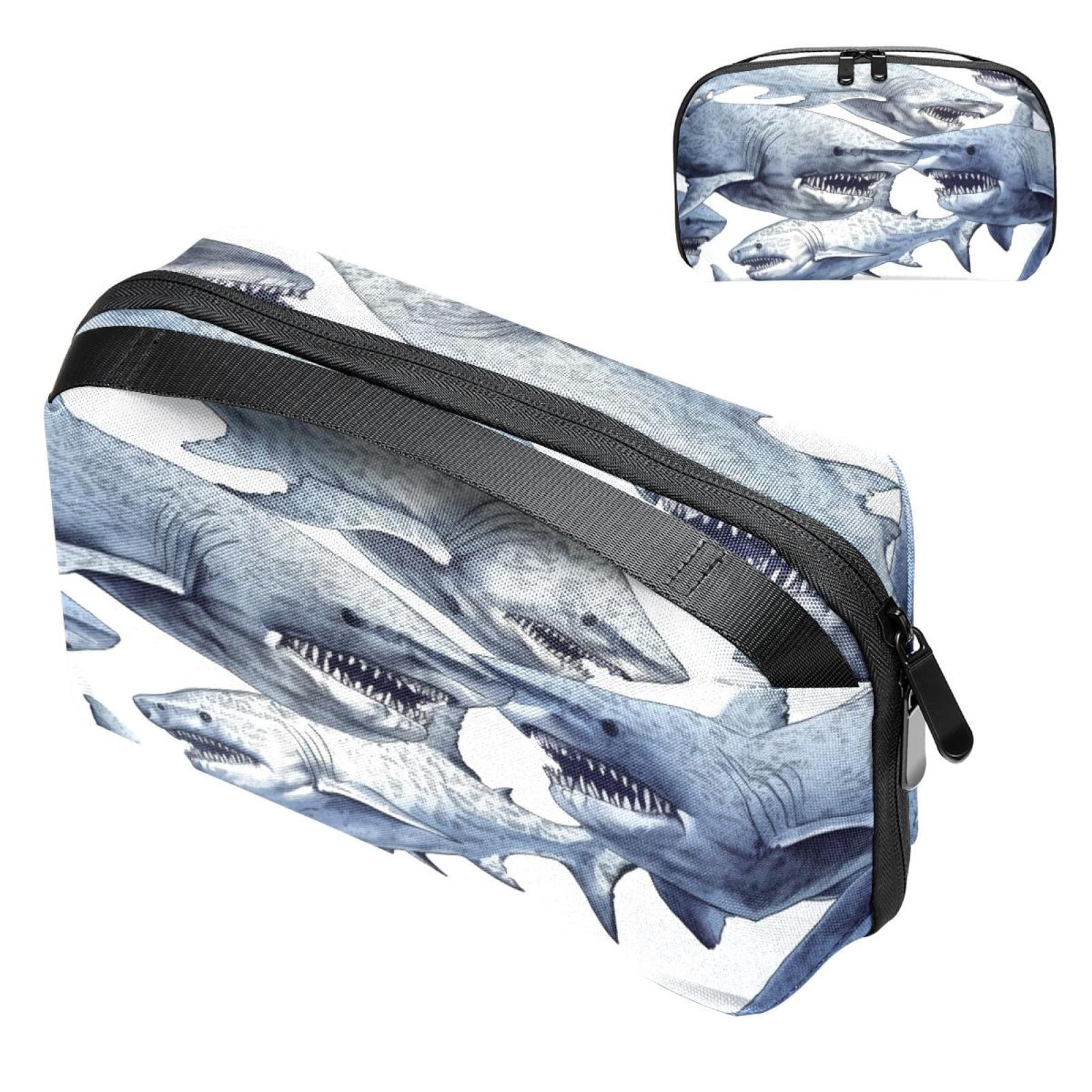 Shark Electronic Organizer Travel Case, Waterproof Oxford Cloth Storage ...