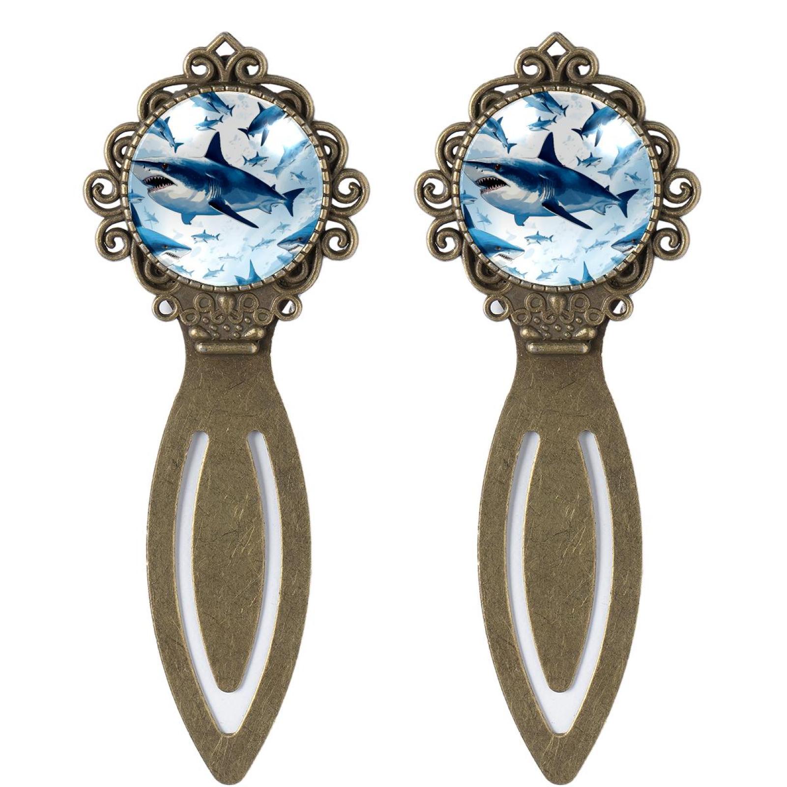 Shark Elegant Vintage Copper-Colored Lace Bookmarks - Set of 2 ...