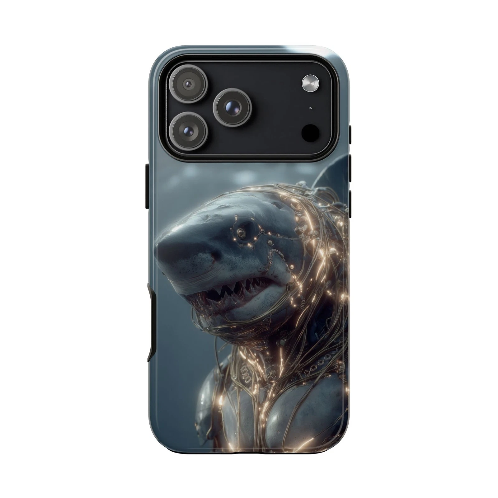 Shark Exoskeleton Hybrid Phone Case for iPhone 17 to 11 Pro Max ...