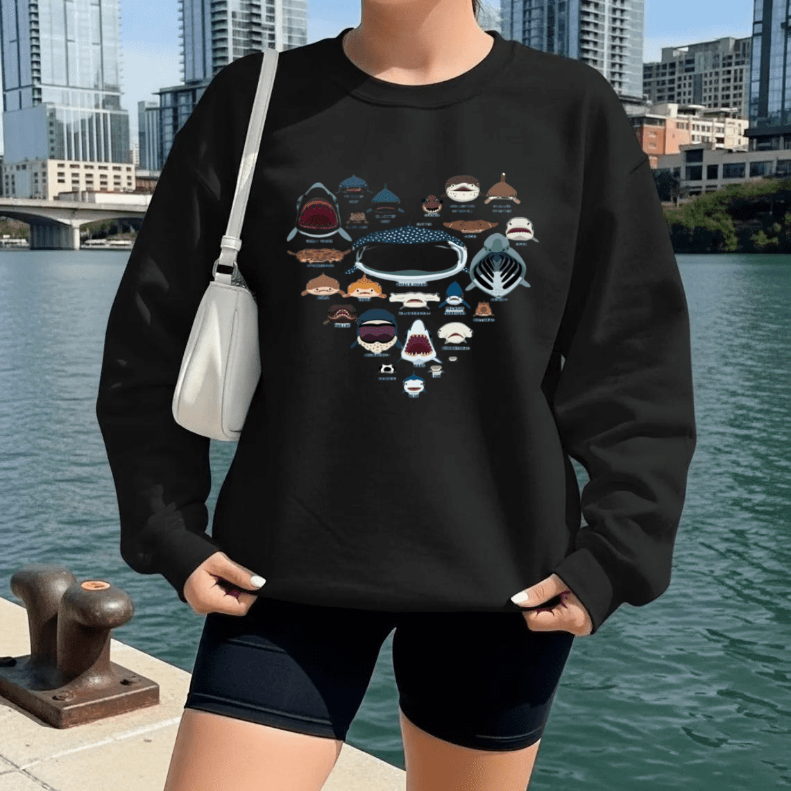 Shark Faces Ocean Marine Life Predator Underwater Adventure Art ...