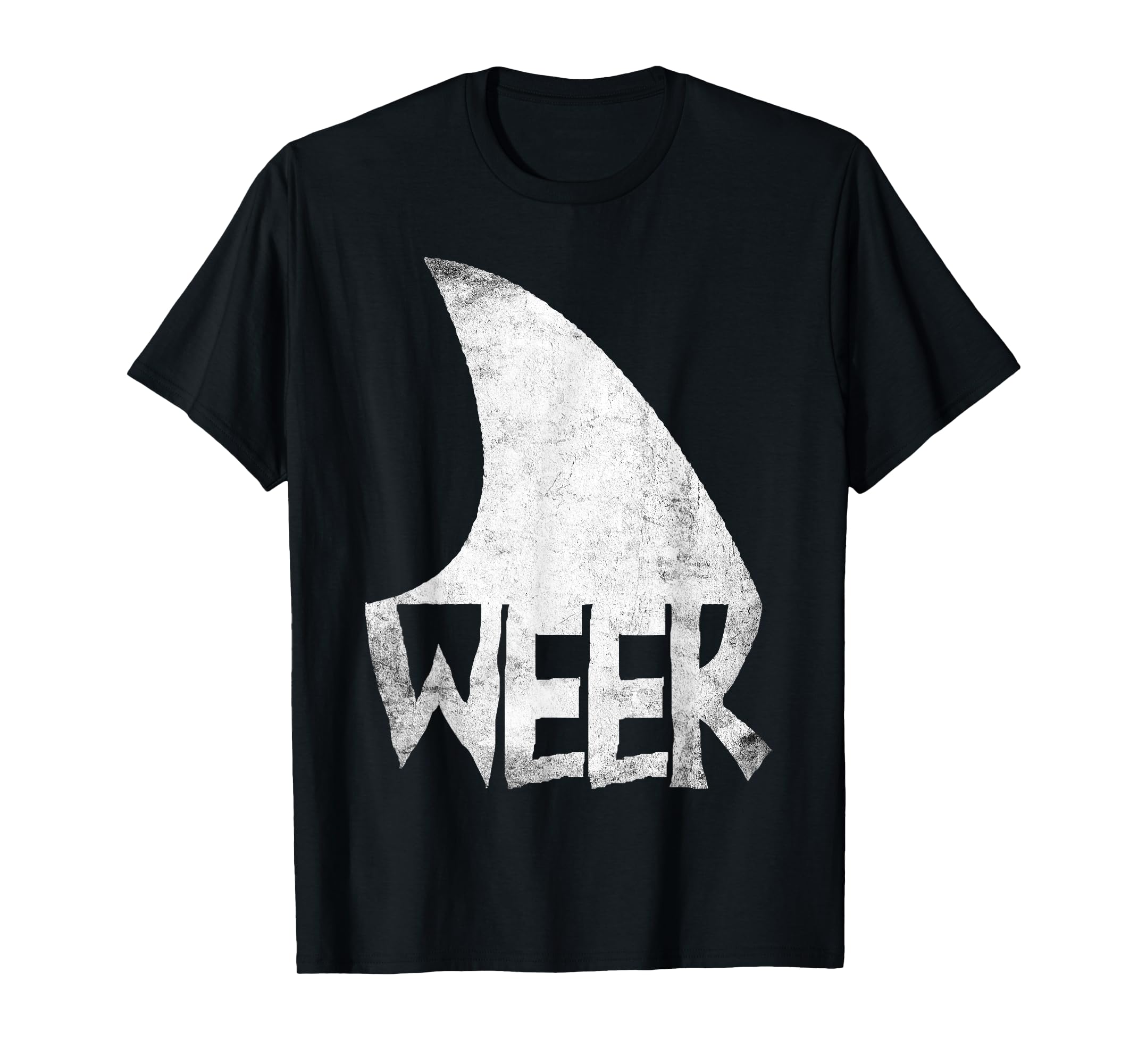 Shark Fin Art Simple Week 2024 Design for Ocean Sharks Lover T-Shirt-S ...