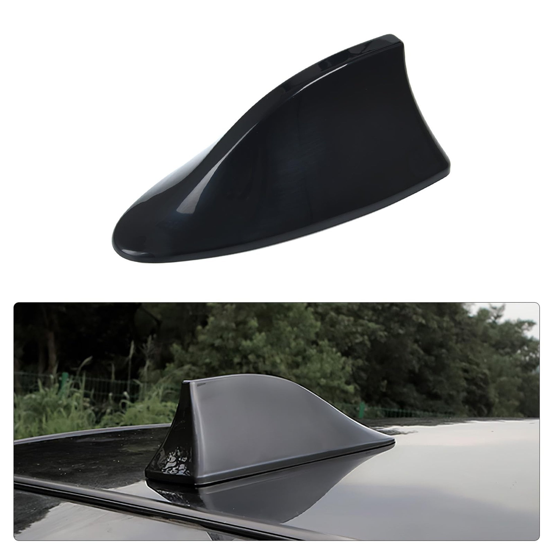 Shark Fin Car Antenna Cover - Universal Decorative Aerial Accessory ...
