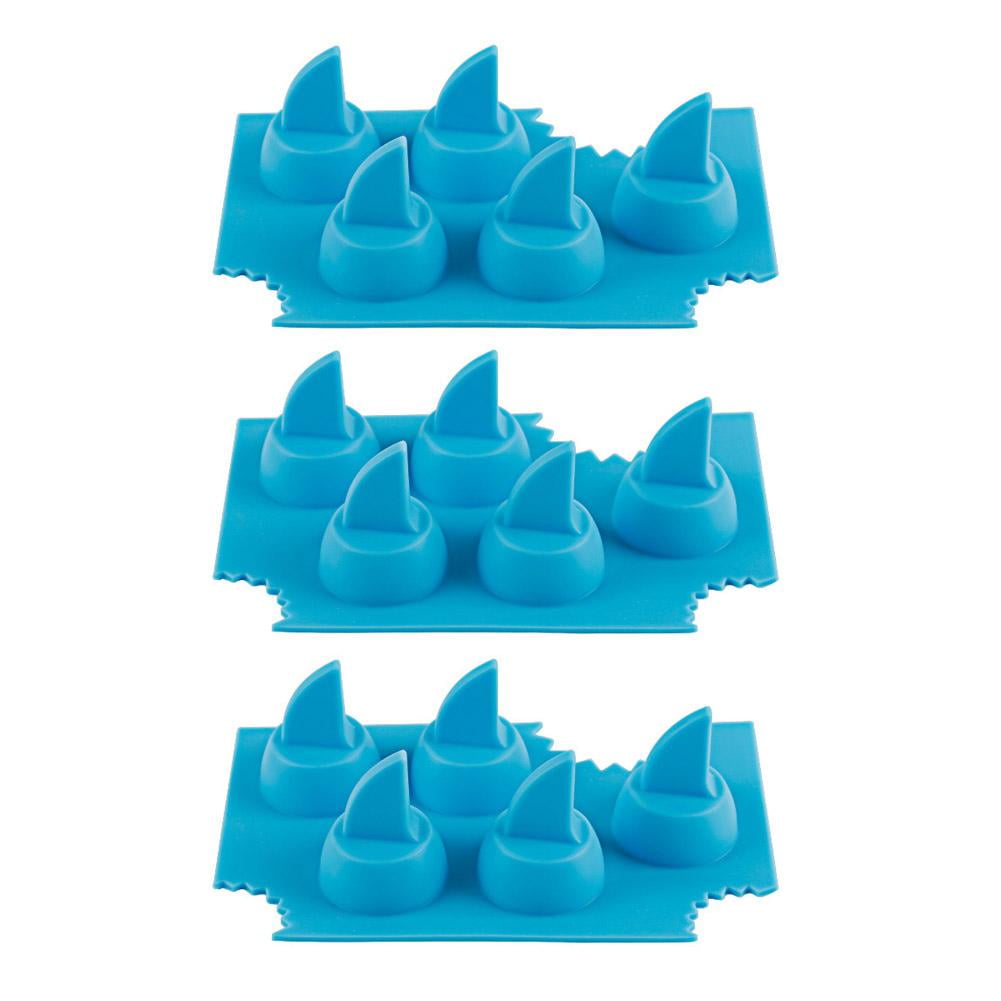 Shark Fin Ice Cube Tray,Kitchen Silicone Shark Fin Ice Tray,Shark Fin ...