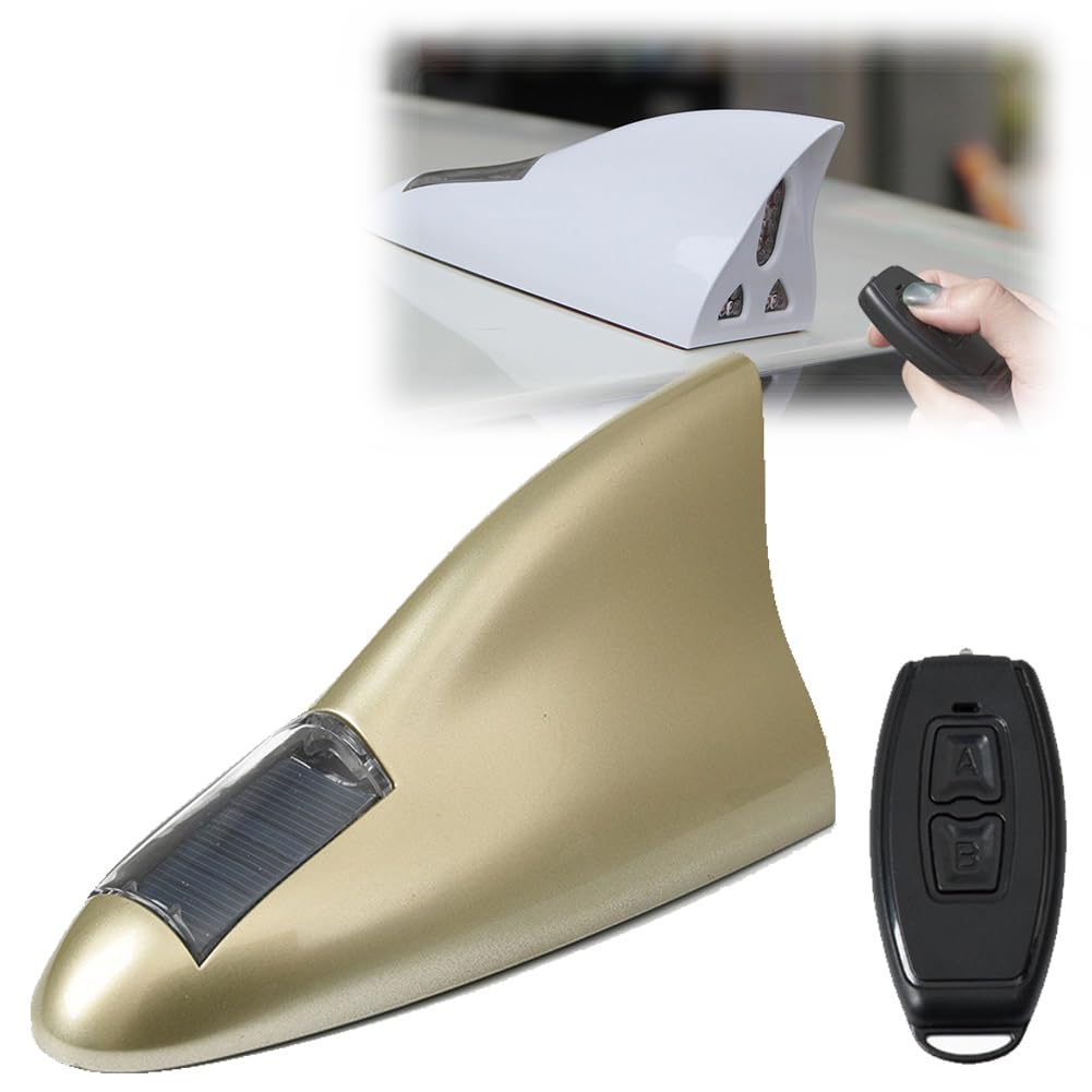 Shark Fin Solar Warning Light for Car, Shark Fin Antenna Cover, Shark ...