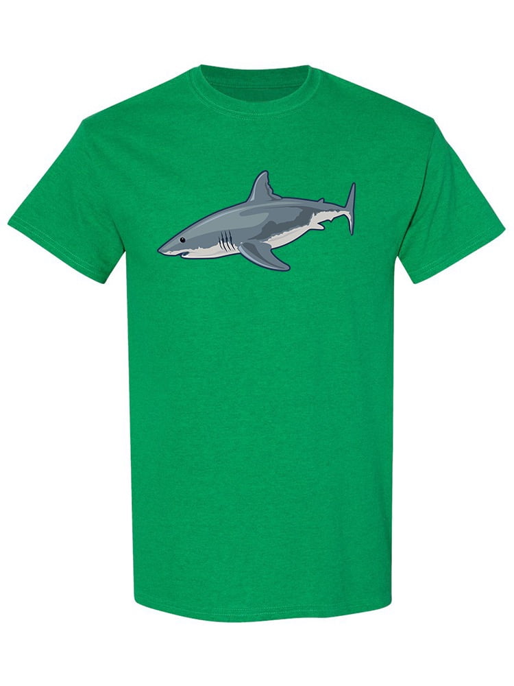 Shark Fish T-Shirt Men -Image by Shutterstock, Male Large - Walmart.com