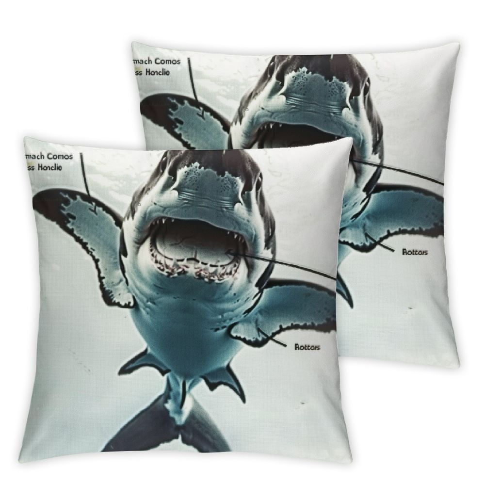 Shark Gifts for Shark Lovers, Whale Shark Anatomy Pillow Covers Whale ...