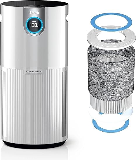 Shark HP102 Air Purifier with Nanoseal HEPA, Cleansense IQ, Odor Lock ...