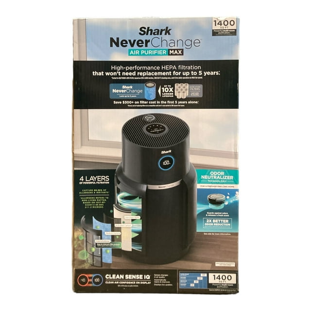Shark HP305 Never Change Air Purifier Max with Odor Neutralizer Tech ...
