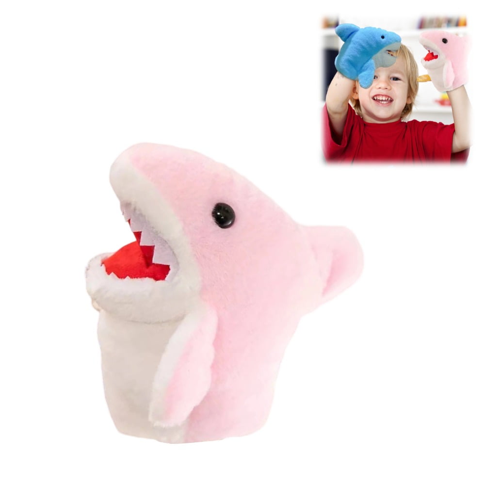 Shark Hand Puppet Toys with Movable Mouths, 9.8" Plush Ocean Animal ...