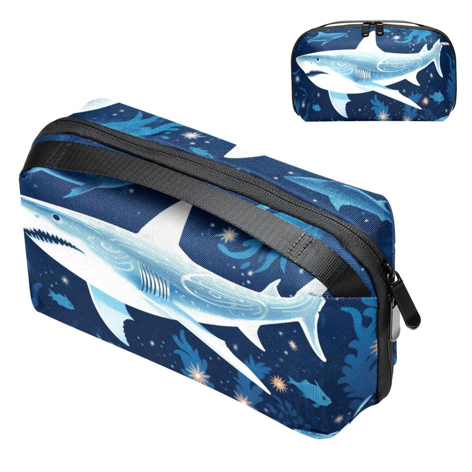 Shark Hard Drive Case - Waterproof Oxford Fabric Digital Bag for Cable ...
