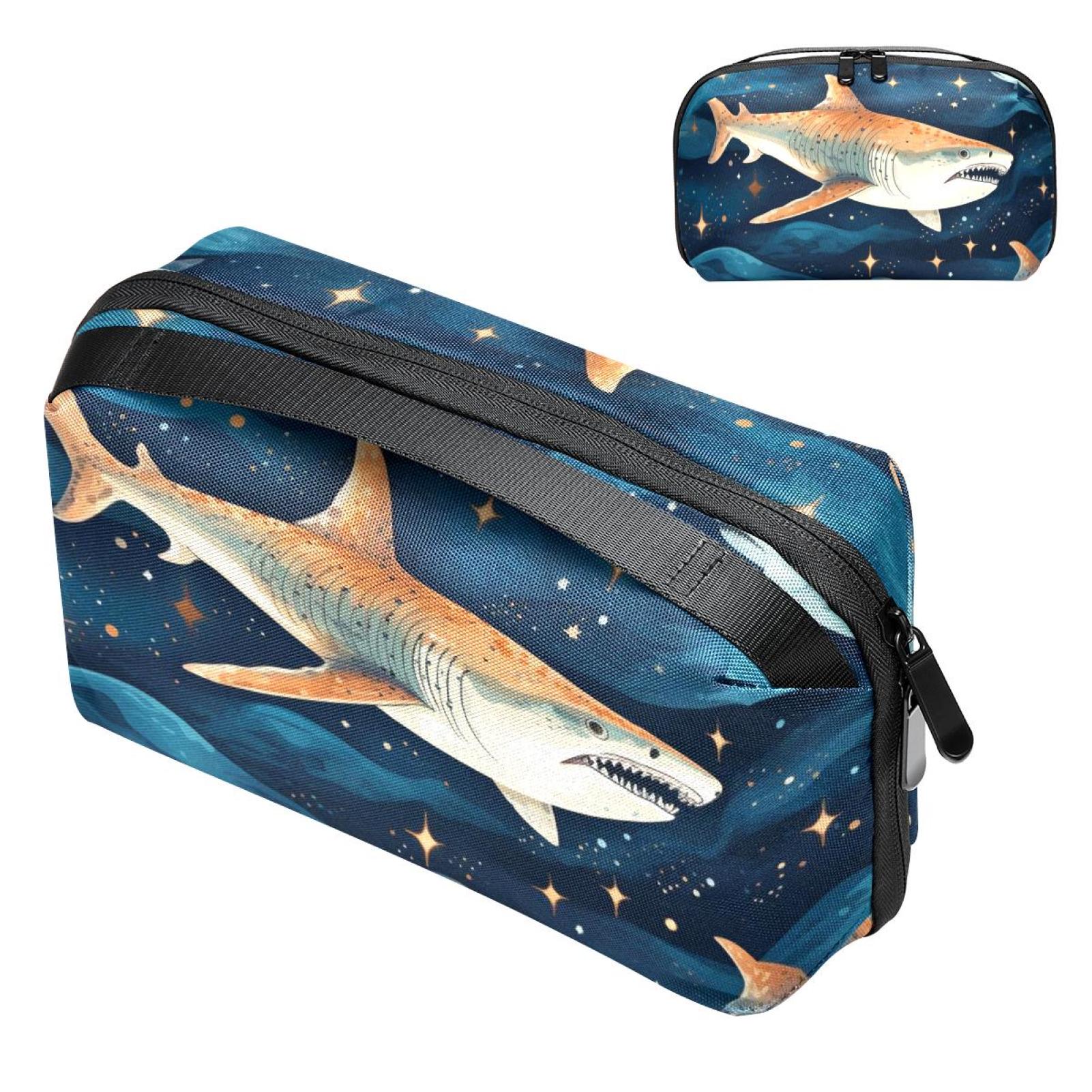 Shark Hard Drive Cases Cable Organizer Small Travel Electronic ...