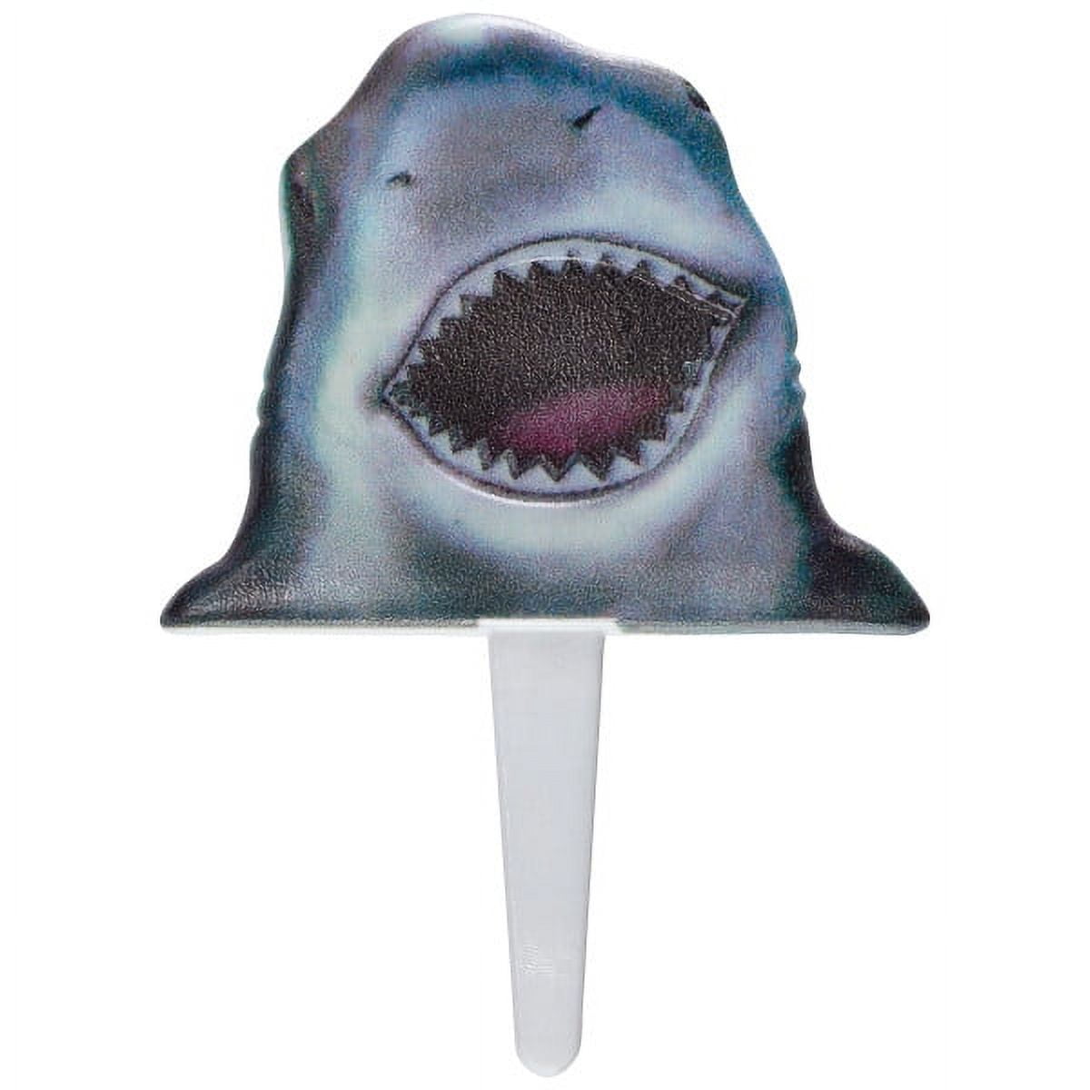 Shark Head Cupcake DecoPics® - 12ct Shark Head Cupcake Toppers ...