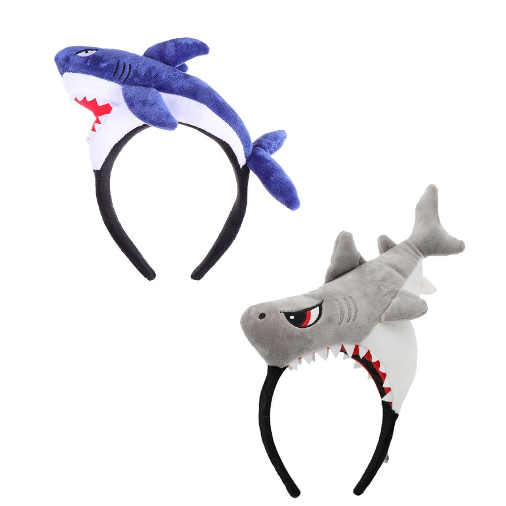 Shark Headband 2pcs Cartoon Animal Shark Headbands Cloth Hair Adorable ...