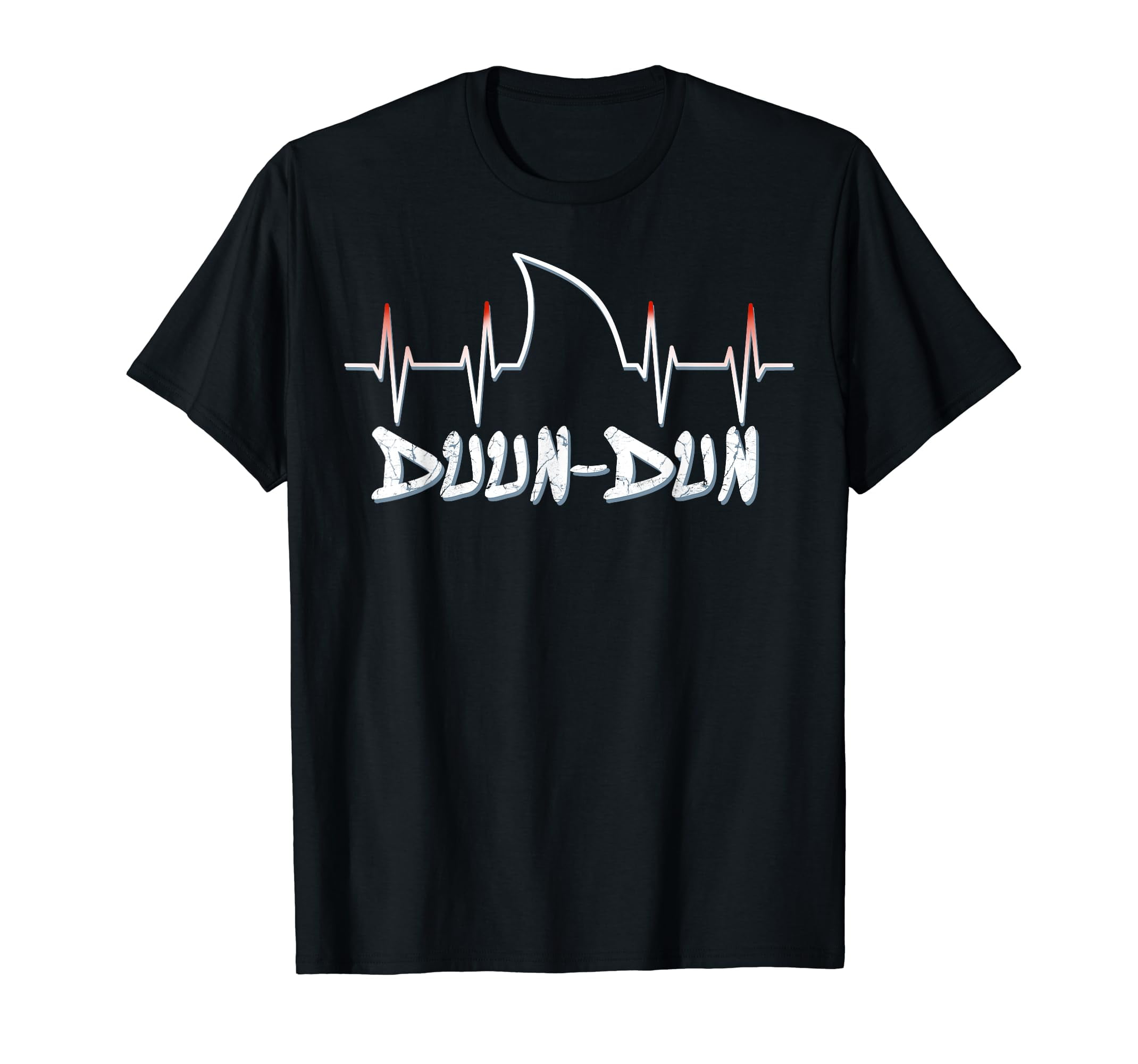 Shark Heartbeat Tee Shirt Week Duun Dun - Walmart.com