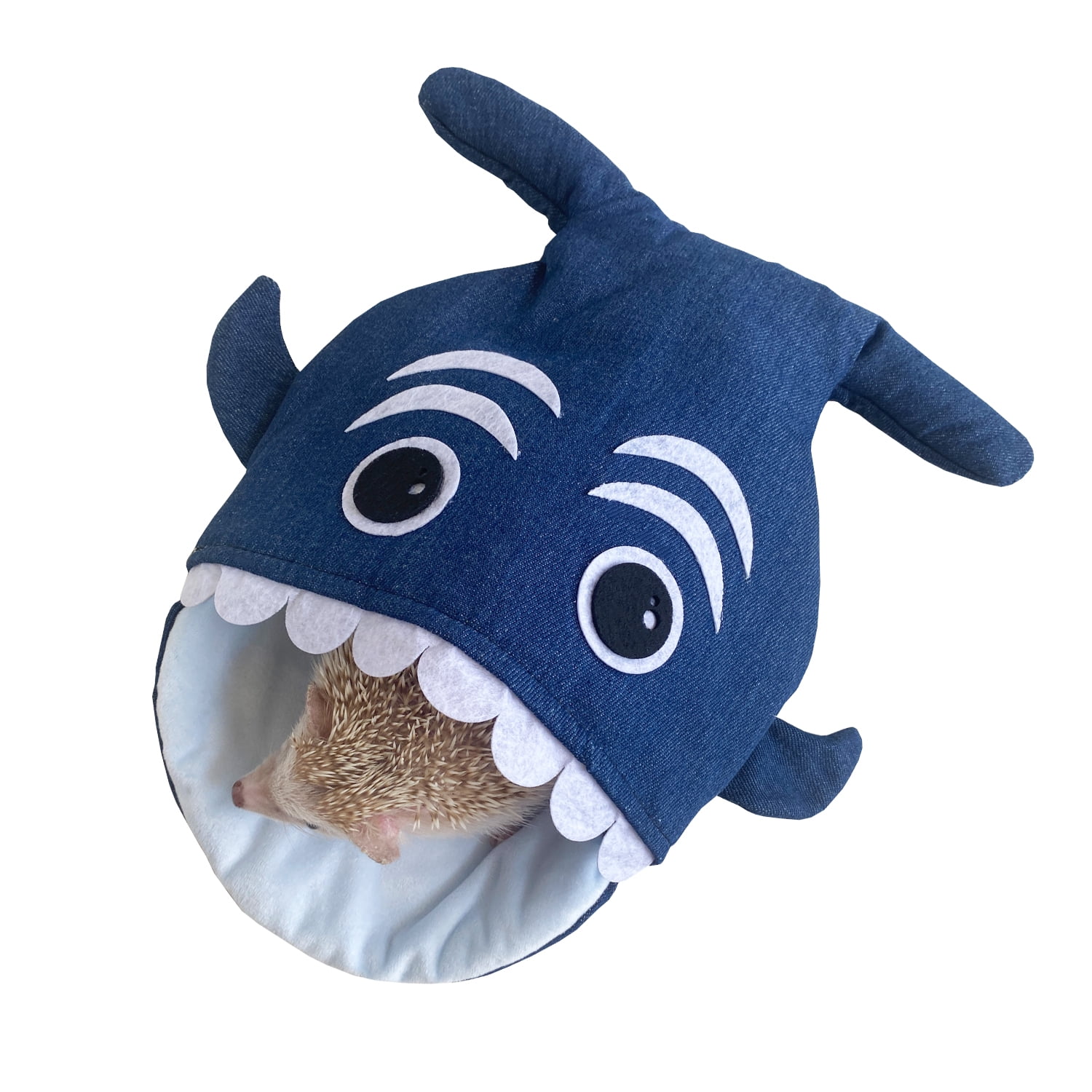Shark Hedgehog Fleece Snuggle Sack Sleeping Pouch for Small Animal Nest ...