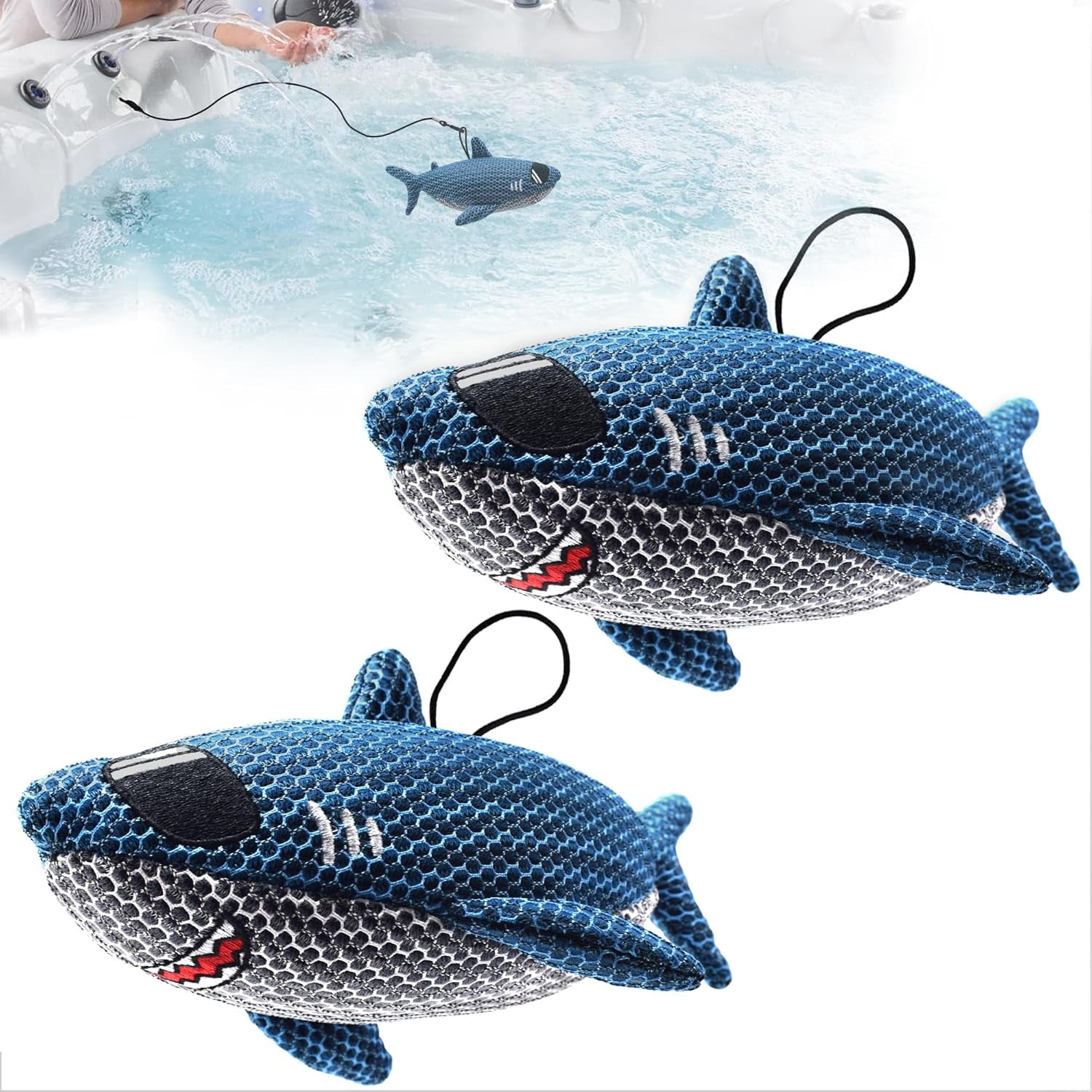 Shark Hot Tub Scum Absorber Reusable Washable Hot Tub Sponge Scum ...