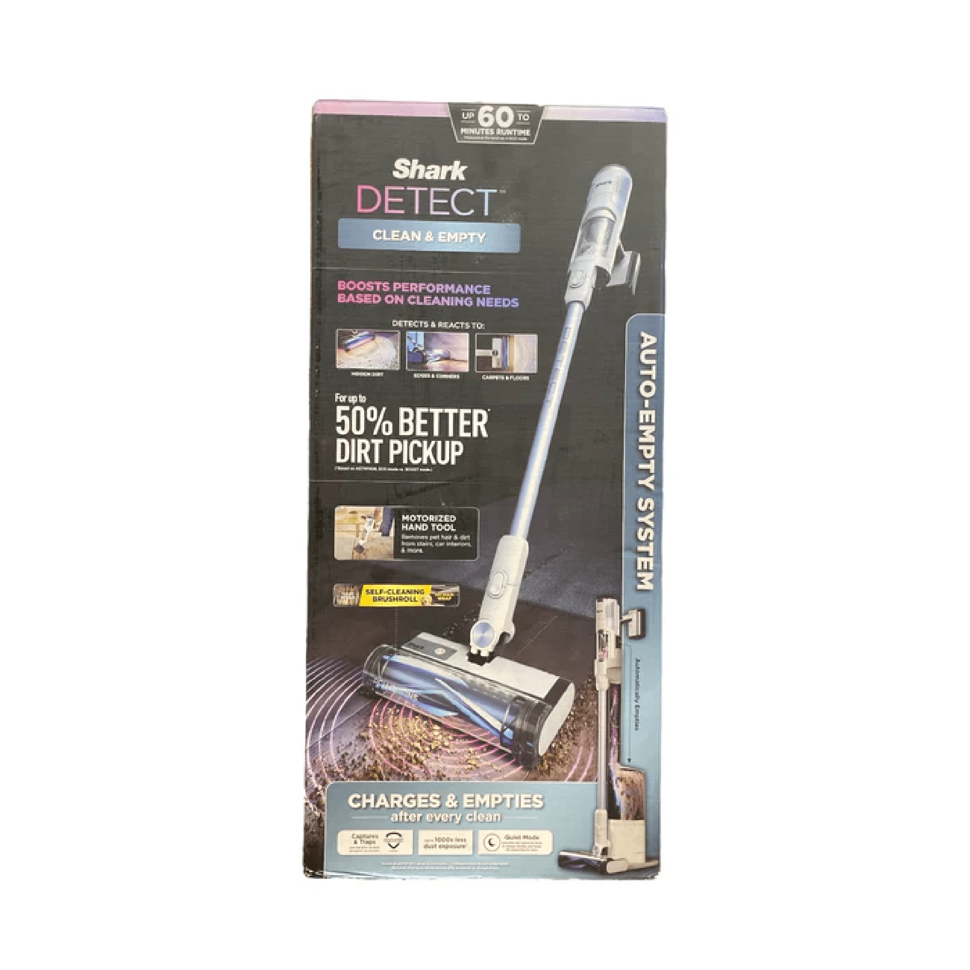 Shark IW4624 Detect Clean & Empty Cordless Stick Vacuum with Powerfins ...