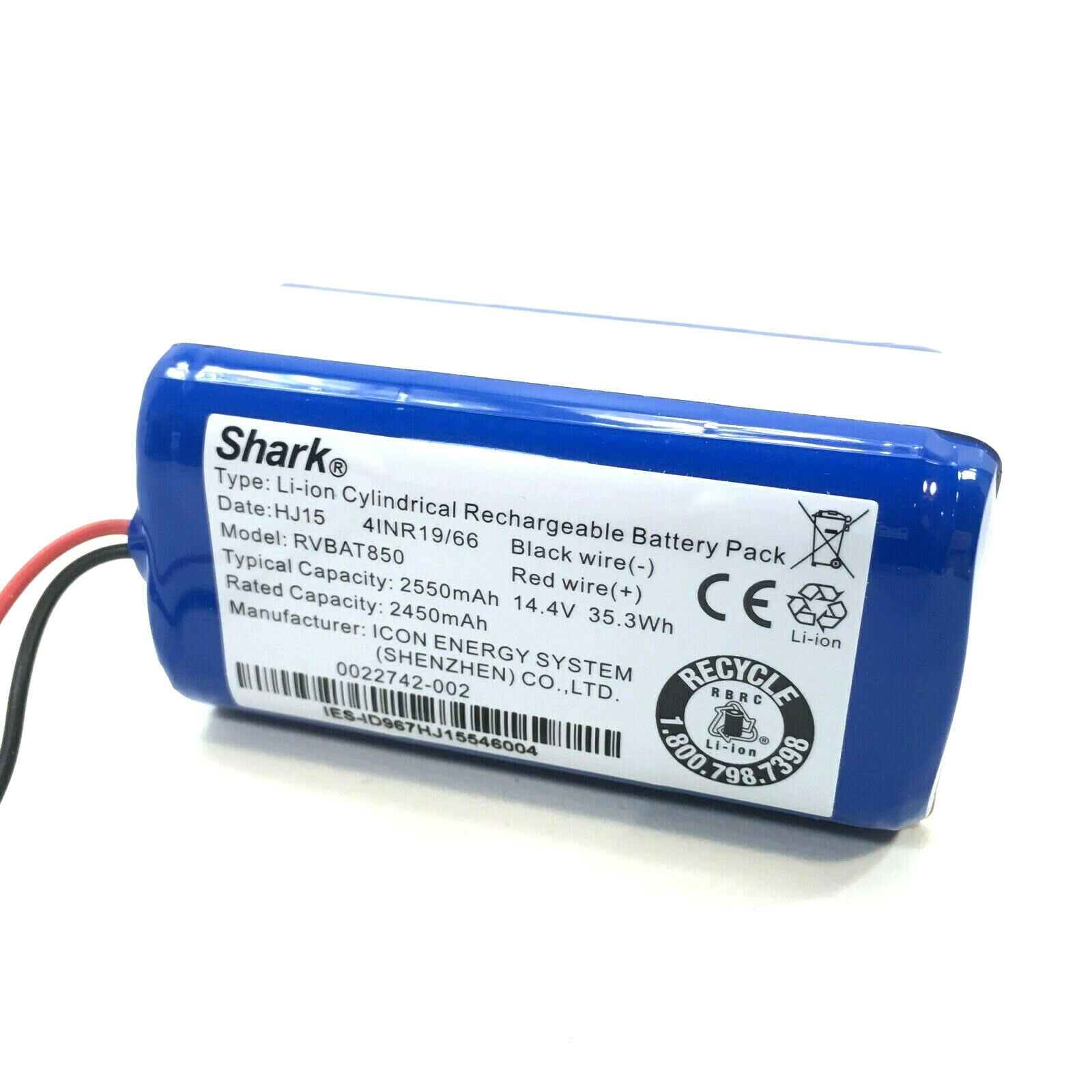 Shark Ion Robot Genuine Li-ion 2600mAh 14.4V Battery Replacement ...