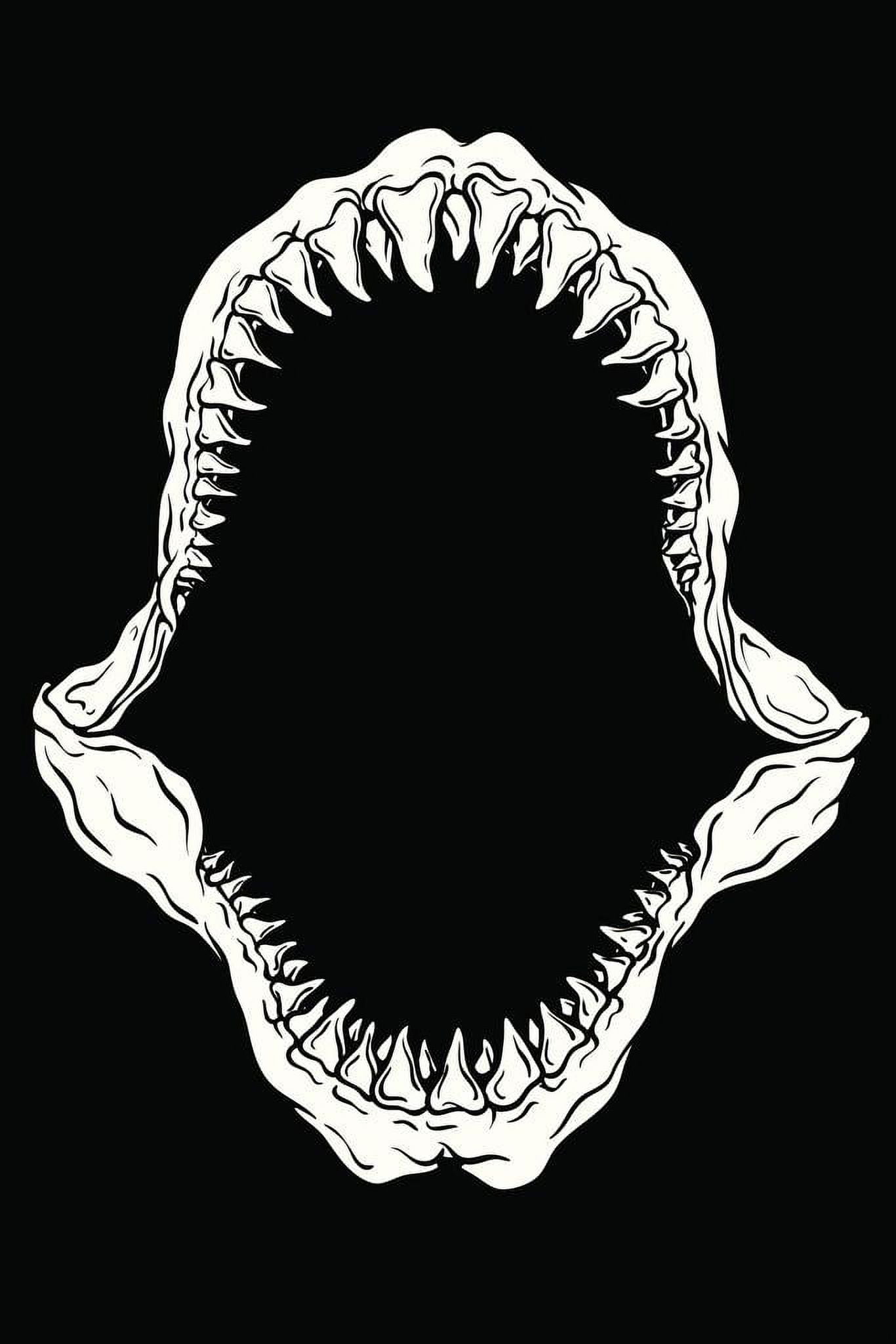 Shark Jaw Mouth Open Isolated Vector Illustration Shark Posters For ...