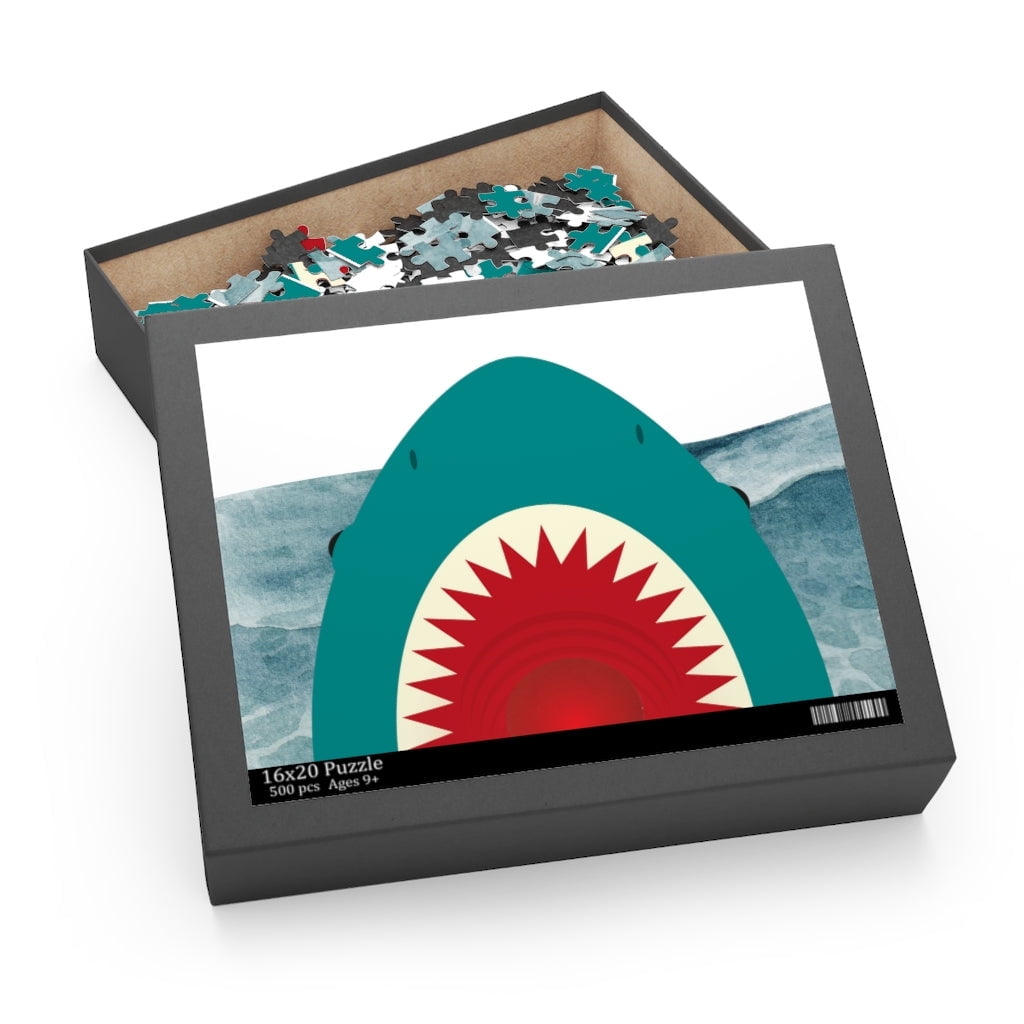 Shark Jaws Jigsaw Puzzle 500-Piece - Walmart.com