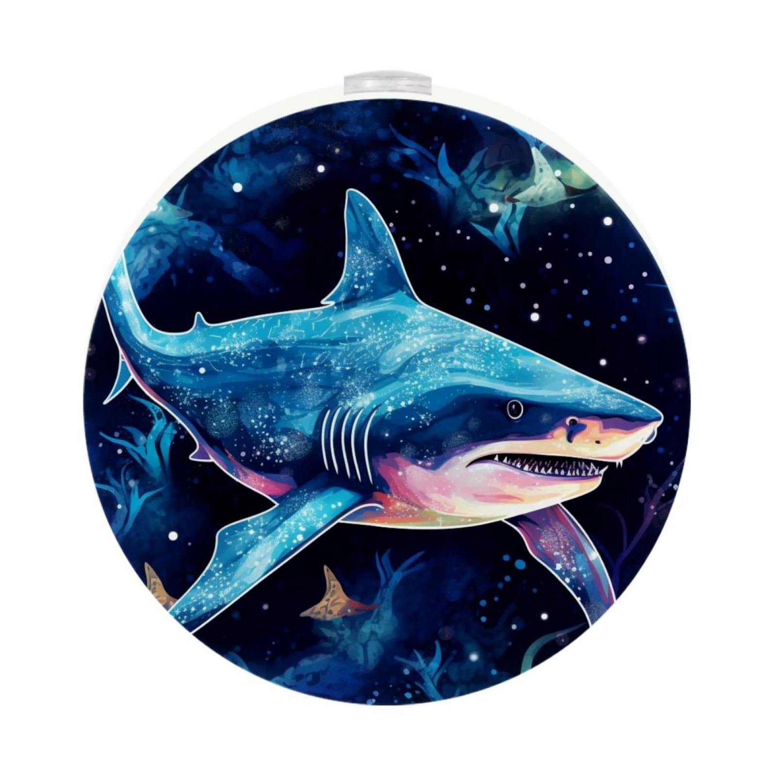 Shark LED Round Night Light-2PCS: Compact and Energy-Efficient Lighting ...