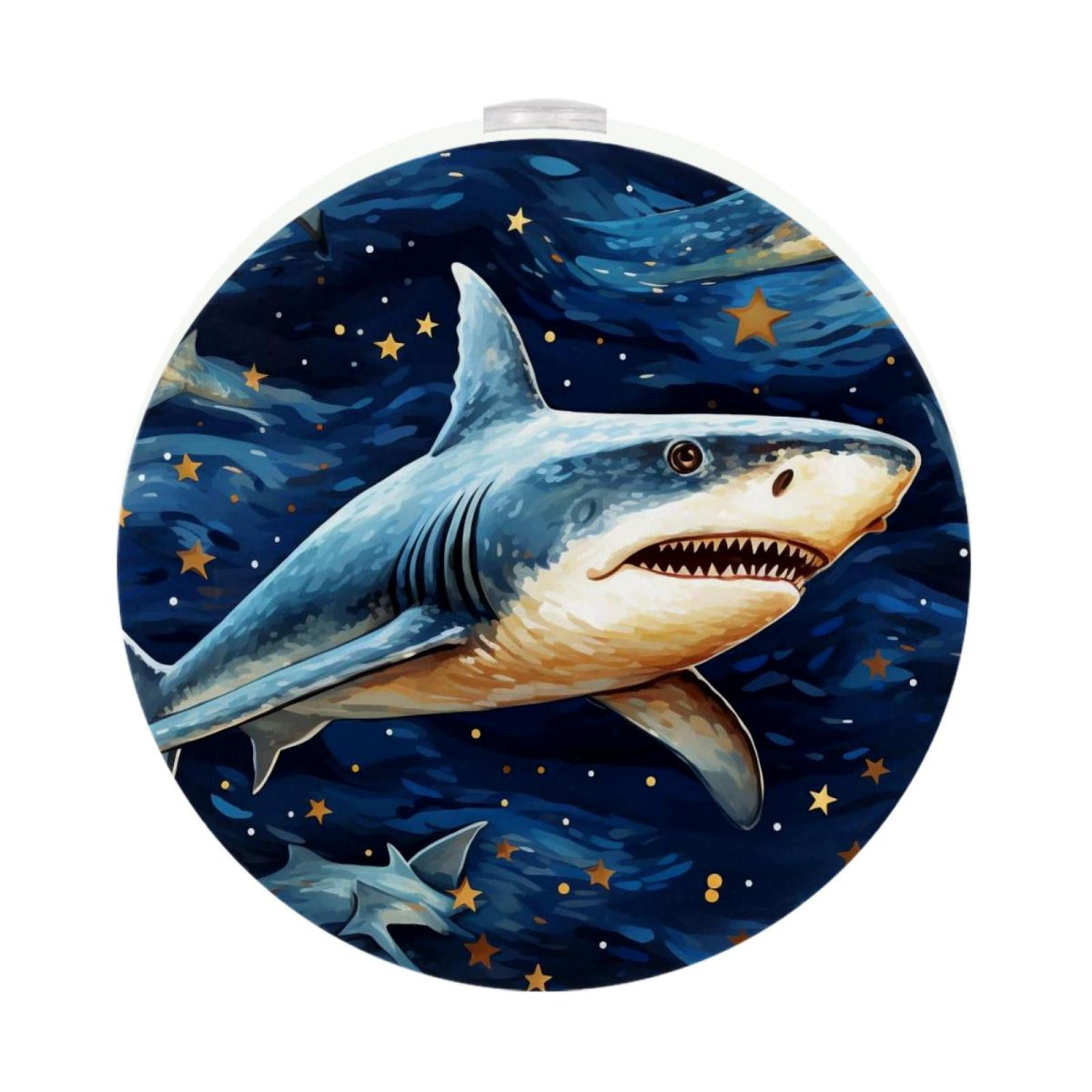 Shark LED Round Night Light-2PCS | Convenient Plug-in Nightlights for ...