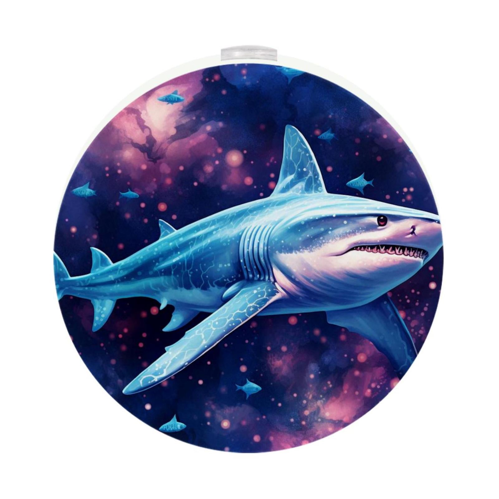 Shark LED Round Night Light-2PCS, Motion Sensor Plug-in Nightlight ...
