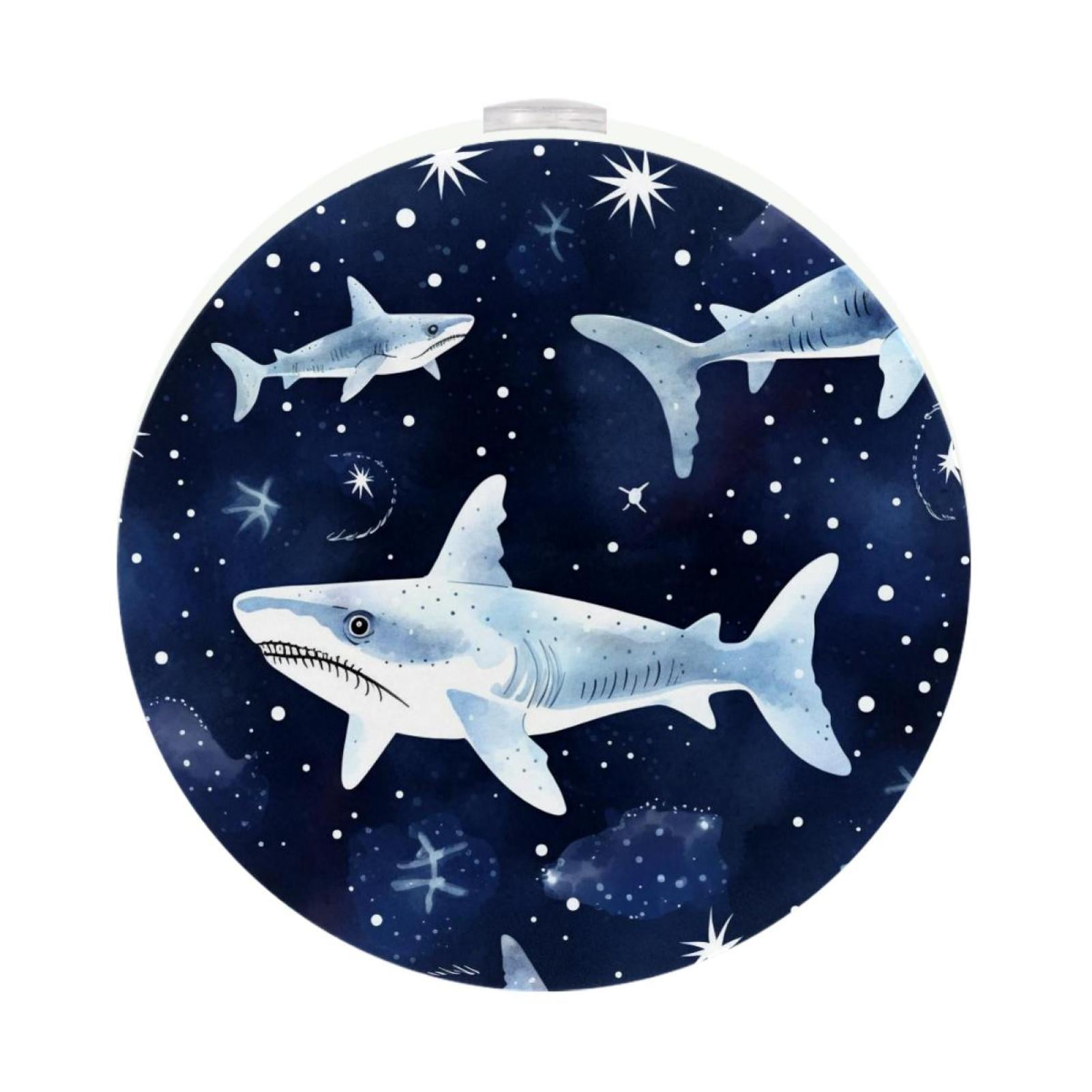 Shark LED Round Night Light-2PCS Ultra Bright Candle Battery Powered ...