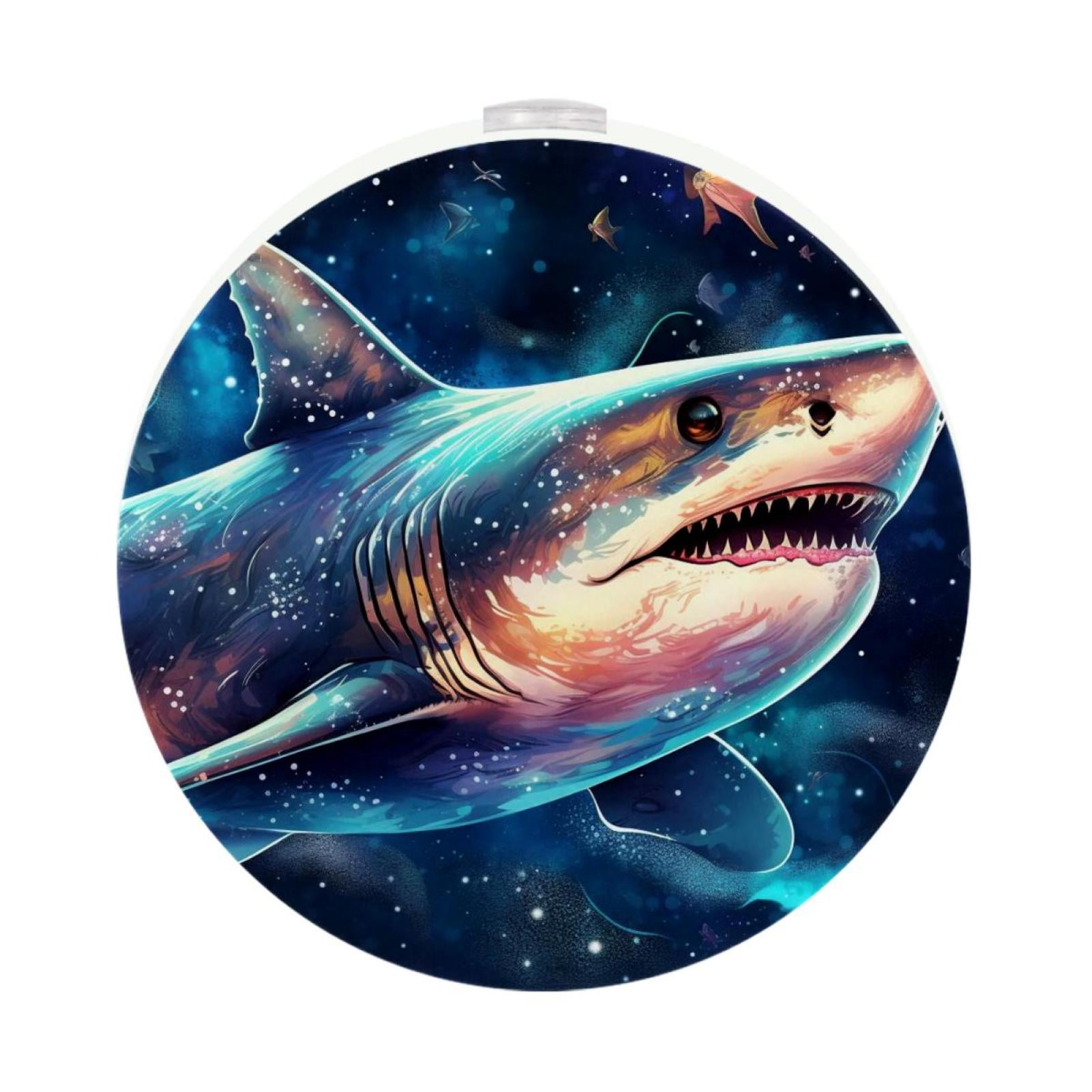 Shark LED Round Night Light-2PCS: Wireless & Portable Small Lights for ...