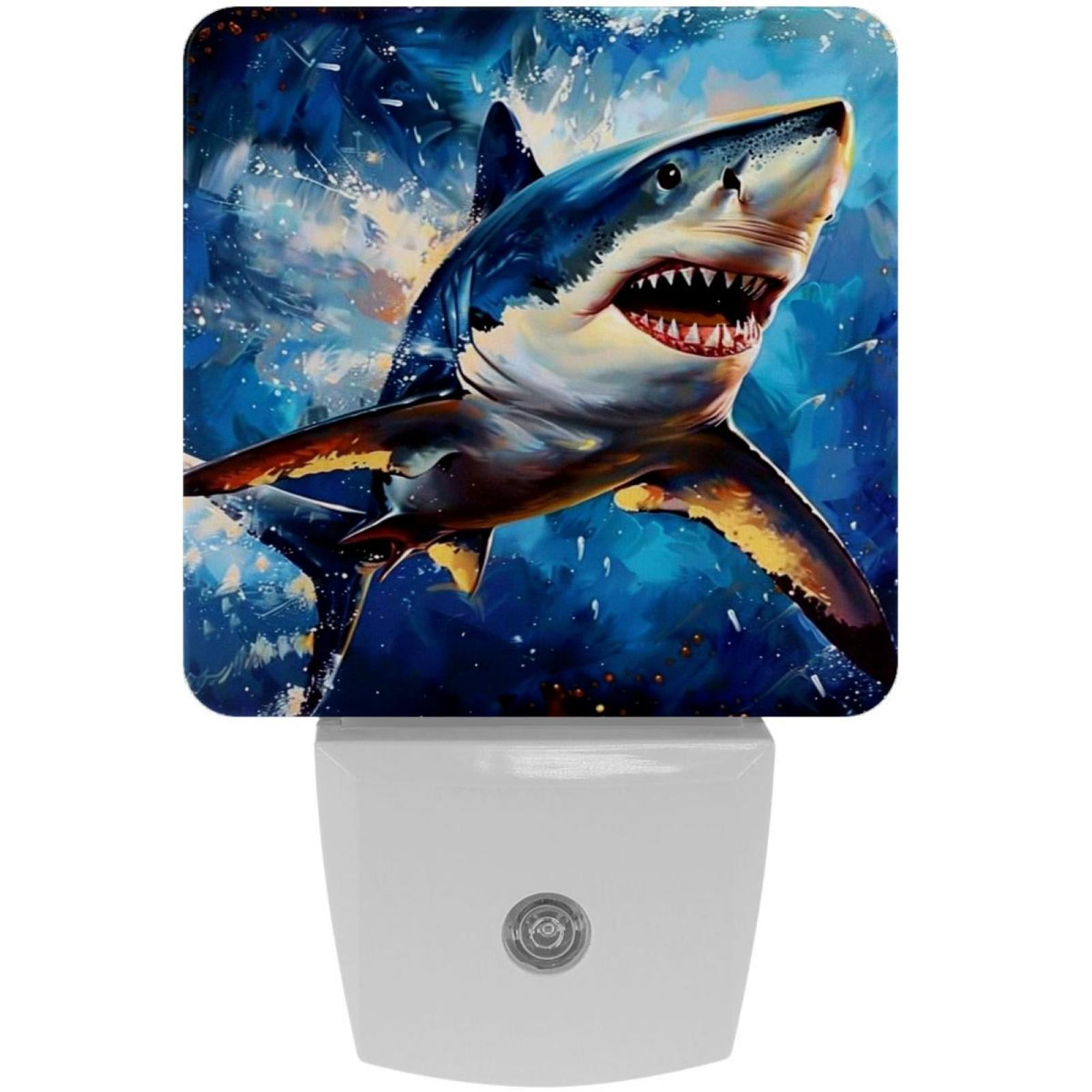Shark LED Square Night Light for Bedroom and Bathroom - Energy ...
