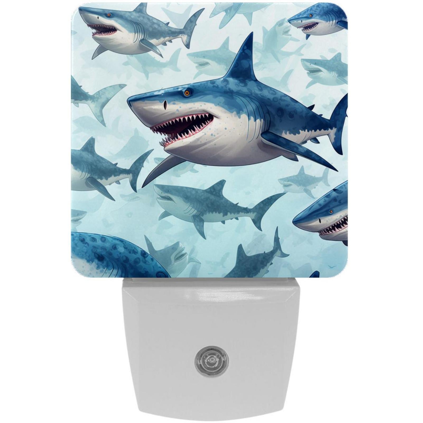 Shark LED Square Night Lights - Bedside Lighting Solution for a ...