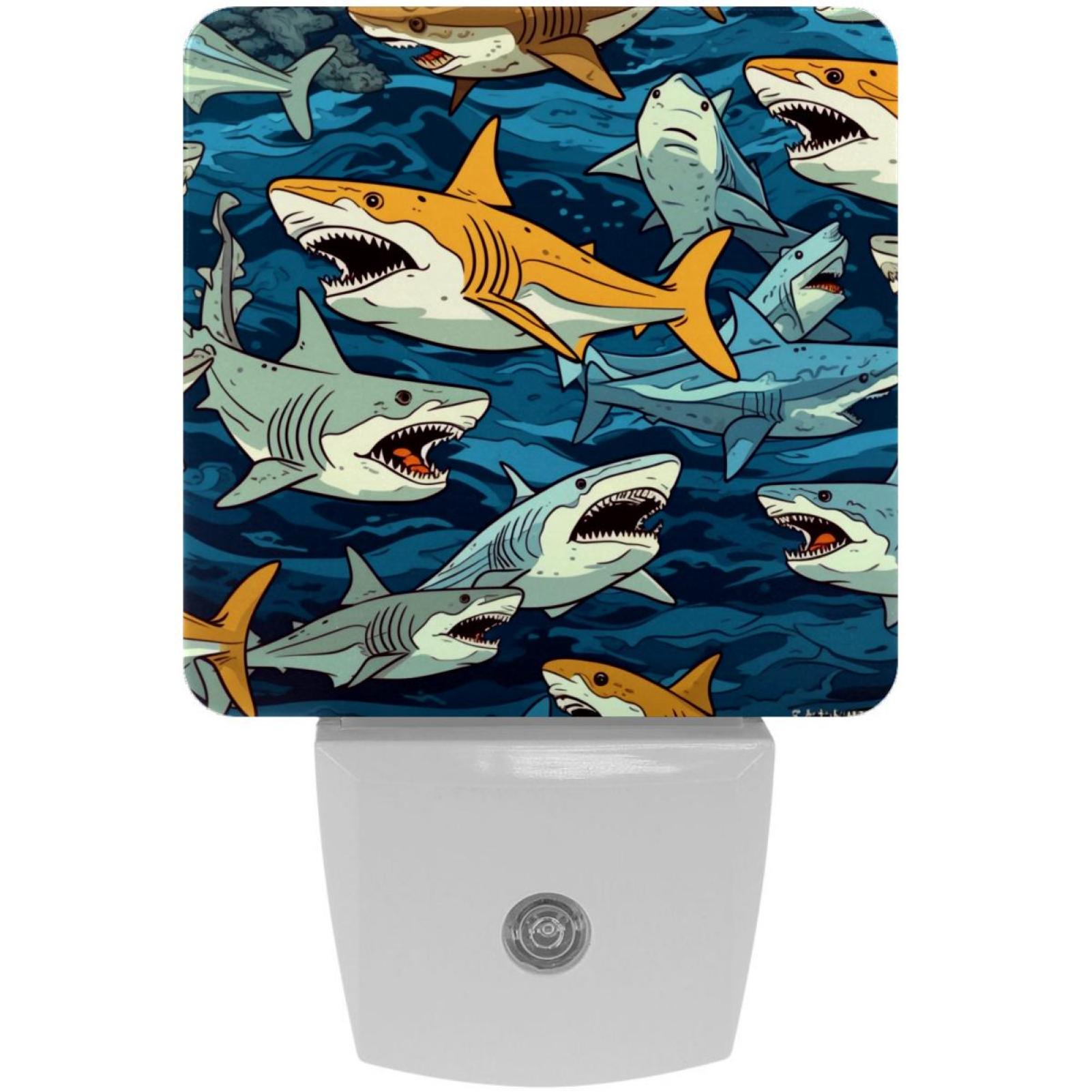 Shark LED Square Night Lights - Compact and Multifunctional ...