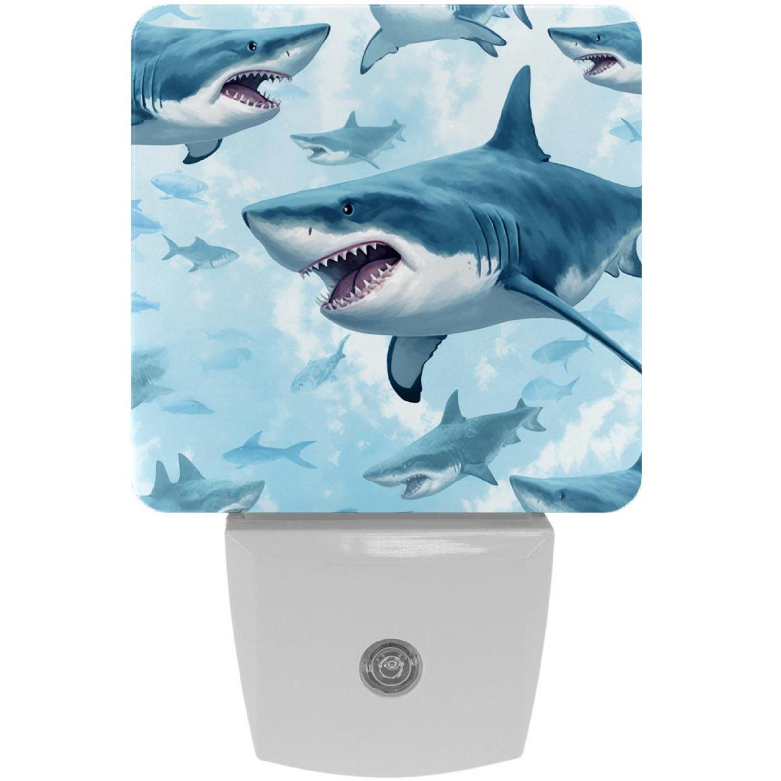 Shark LED Square Night Lights - Energy Efficient and Sleek Design - for ...