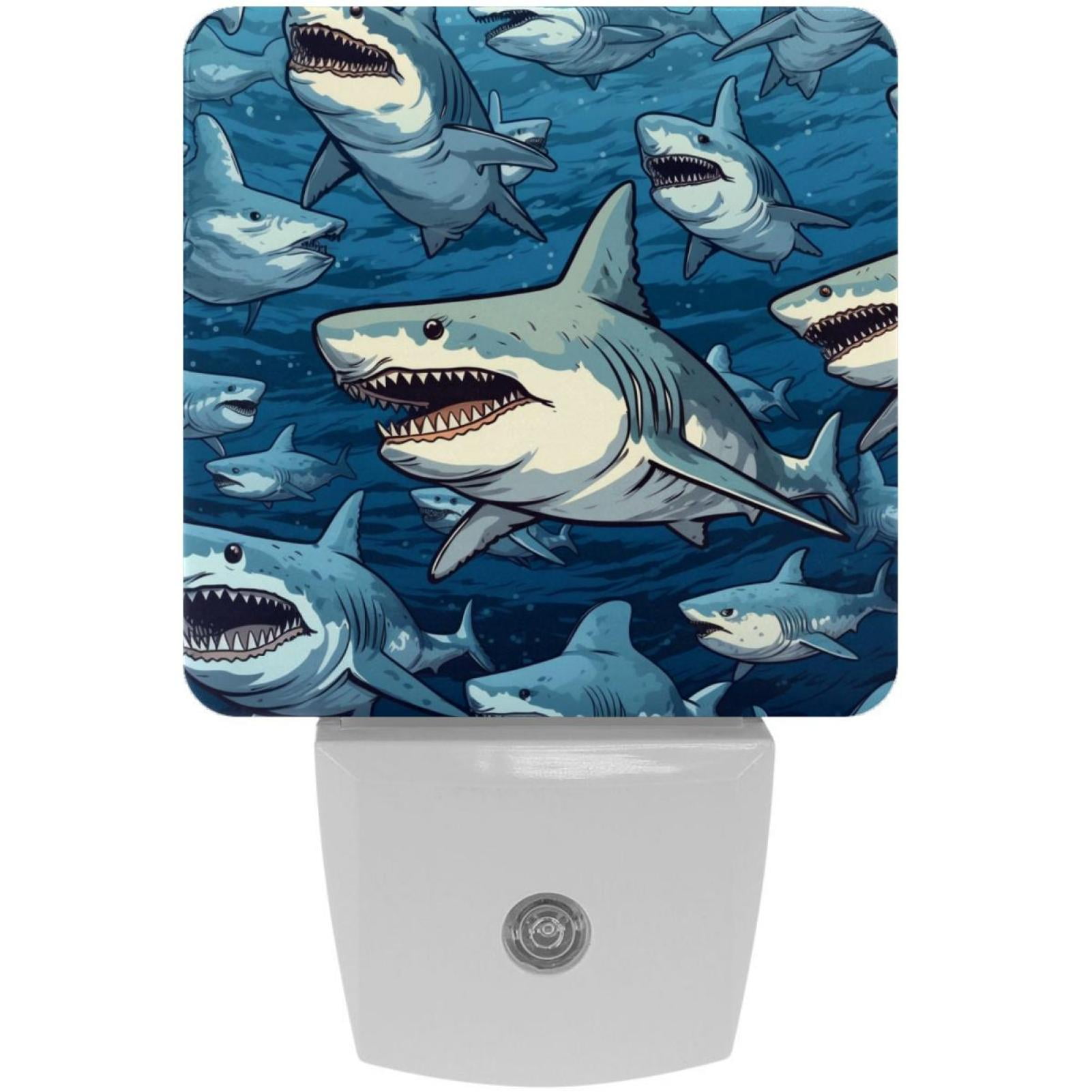 Shark LED Square Night Lights - Energy Efficient and Sleek Design - for ...