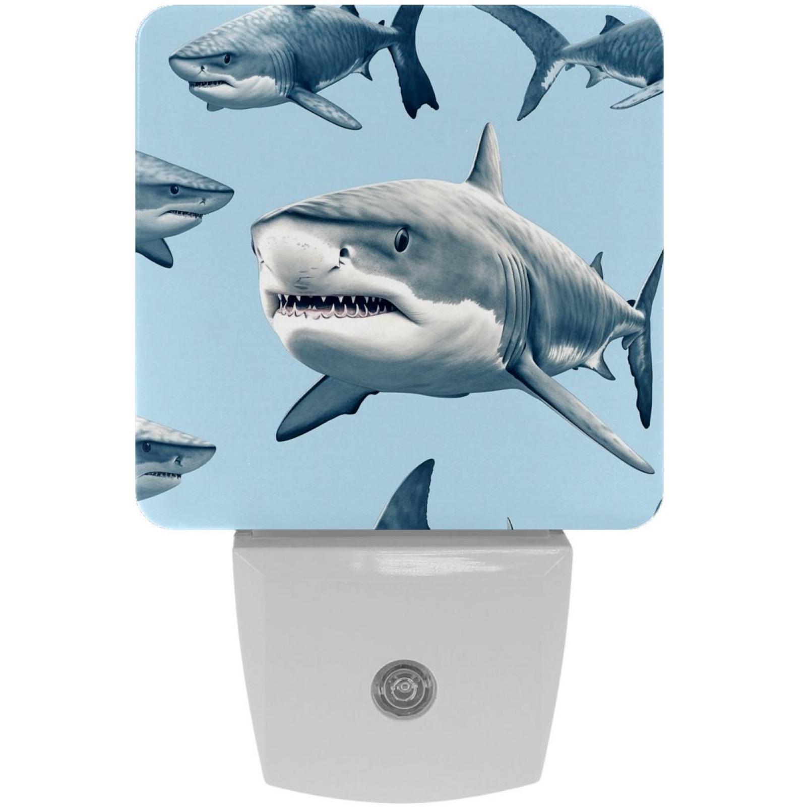 Shark LED Square Night Lights - Energy Efficient and Sleek Design - for ...