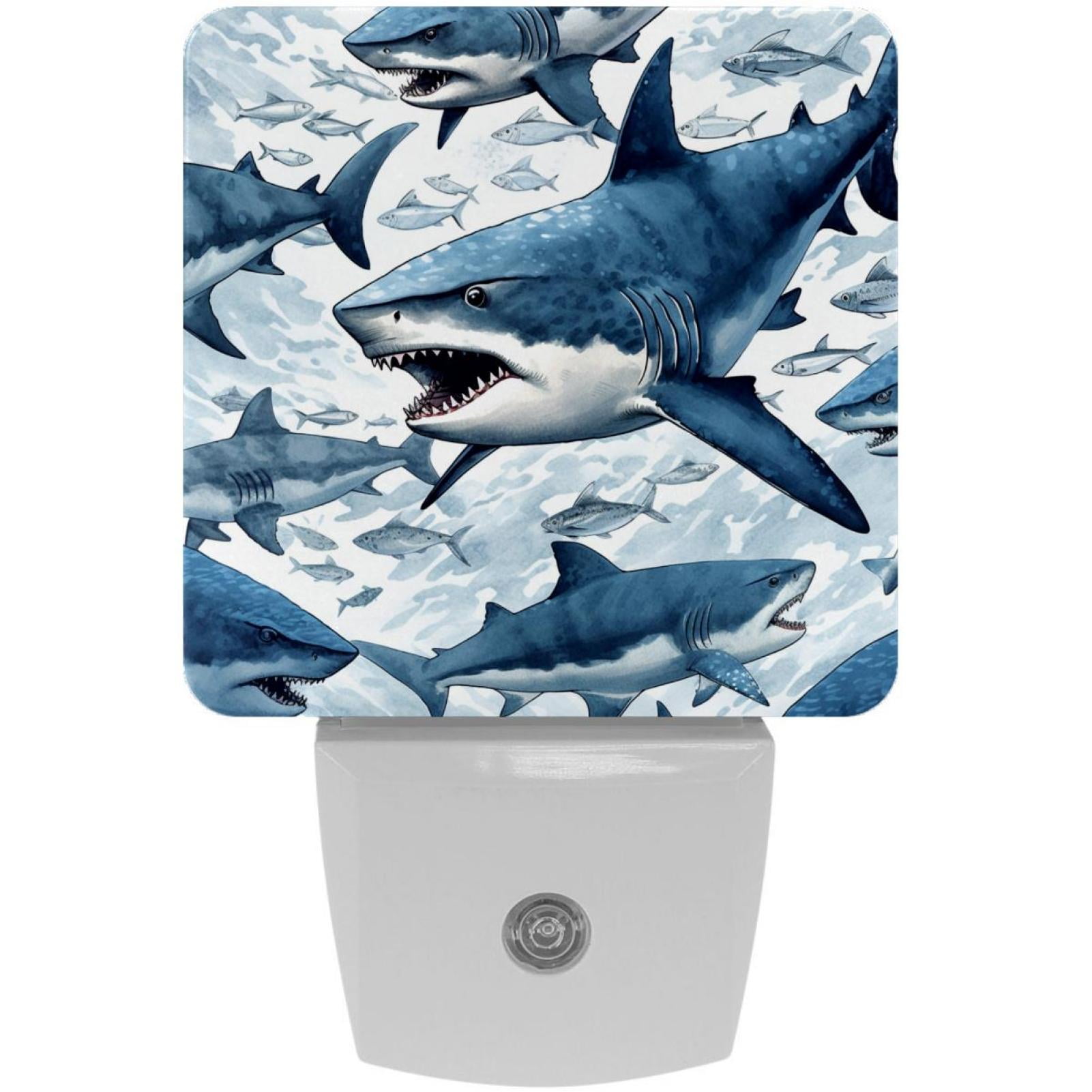 Shark LED Square Night Lights - Energy Efficient and Stylish Bedroom ...