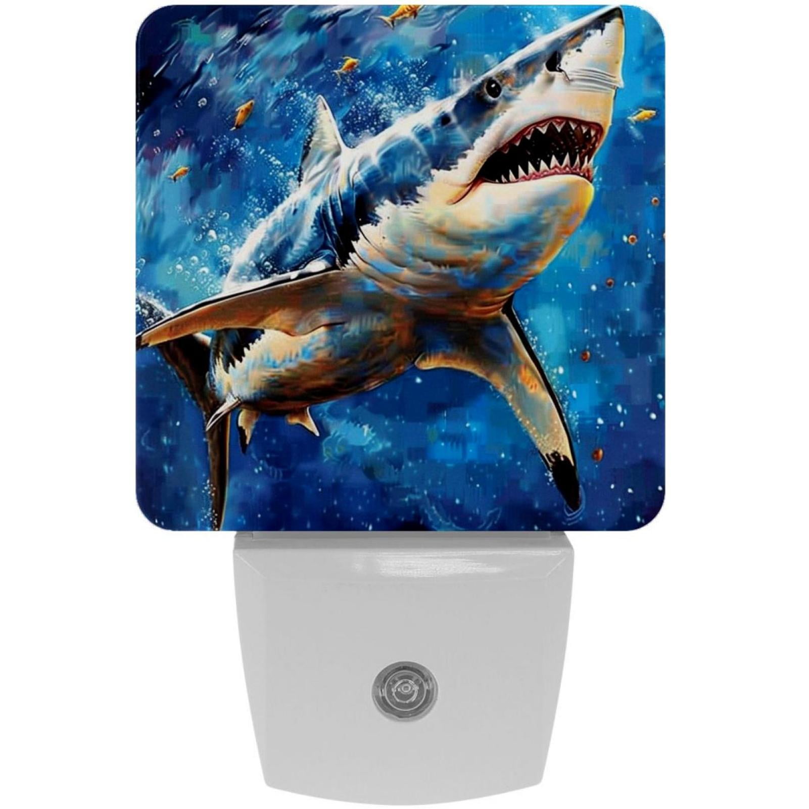 Shark LED Square Night Lights - Energy Efficient and Stylish Bedroom ...