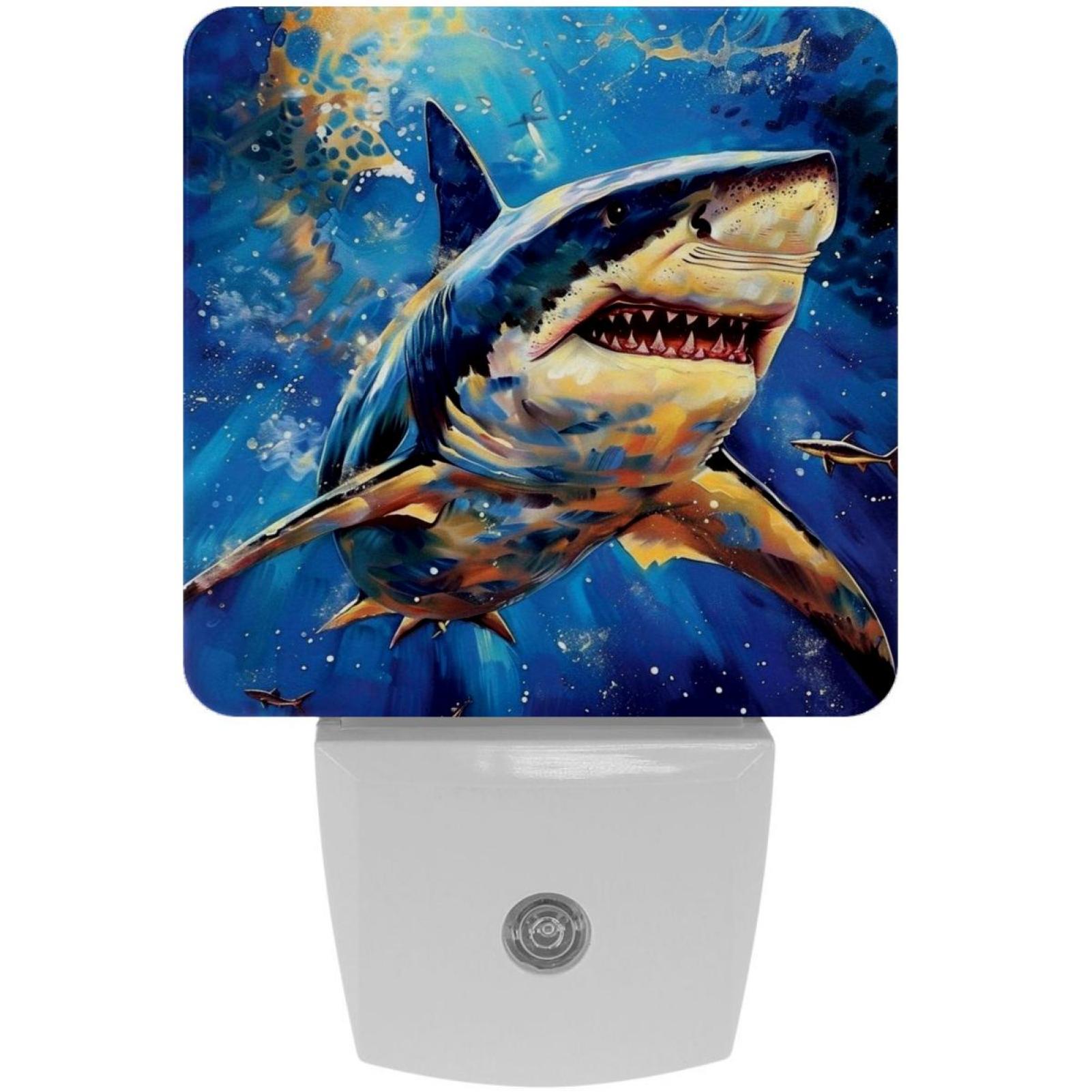 Shark LED Square Night Lights - Energy Efficient and Stylish Decor for ...