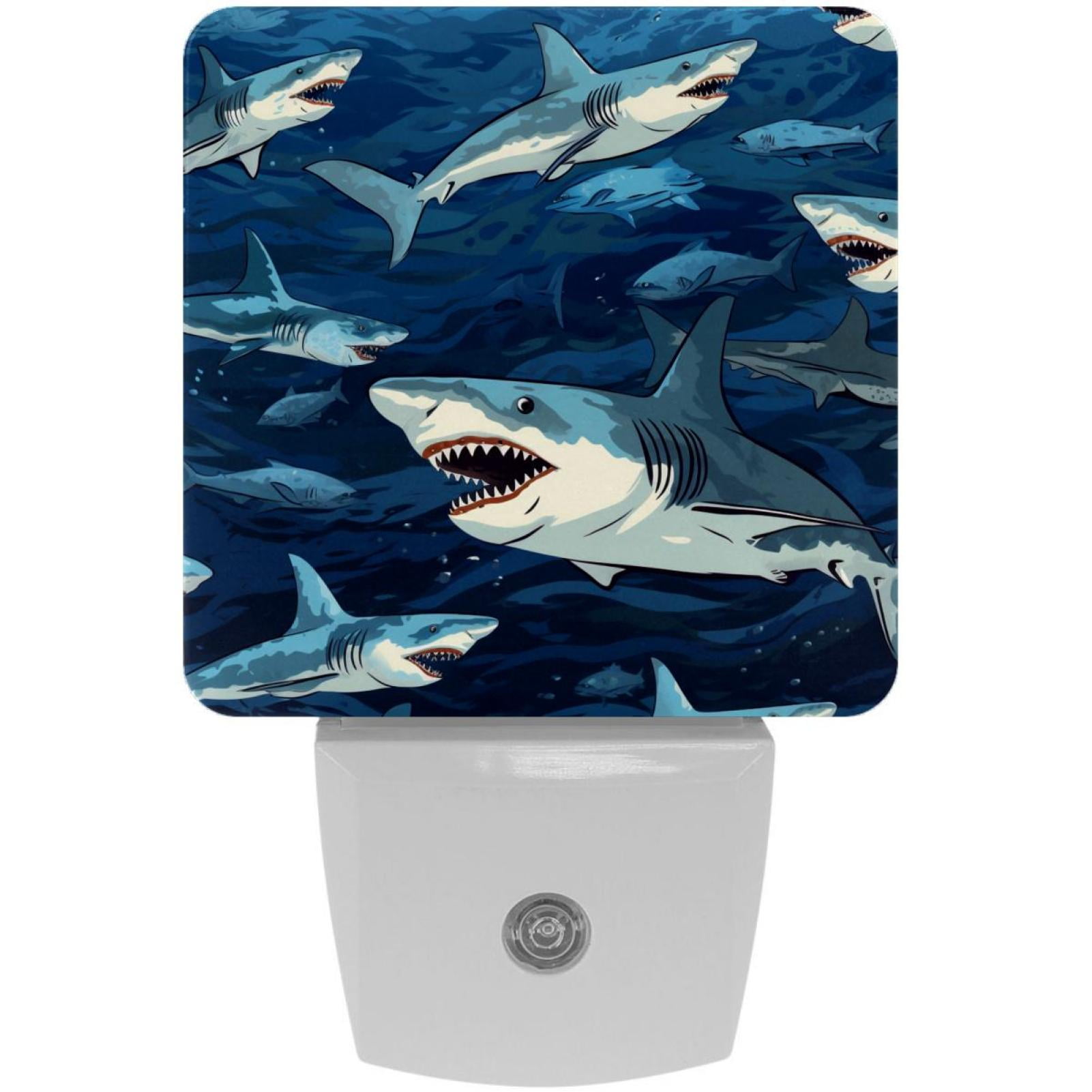 Shark LED Square Night Lights - Modern and Energy Efficient Room ...