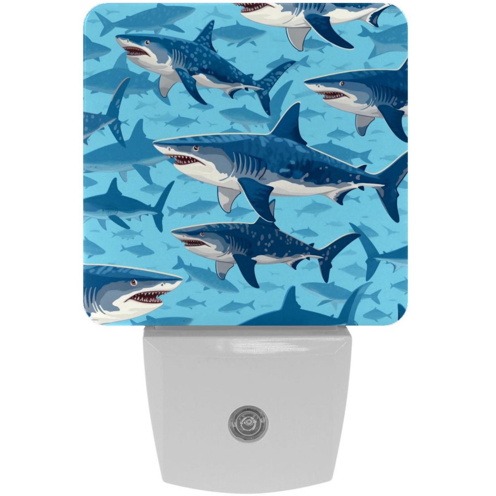Shark LED Square Night Lights - Modern and Versatile Plug-in Lighting ...