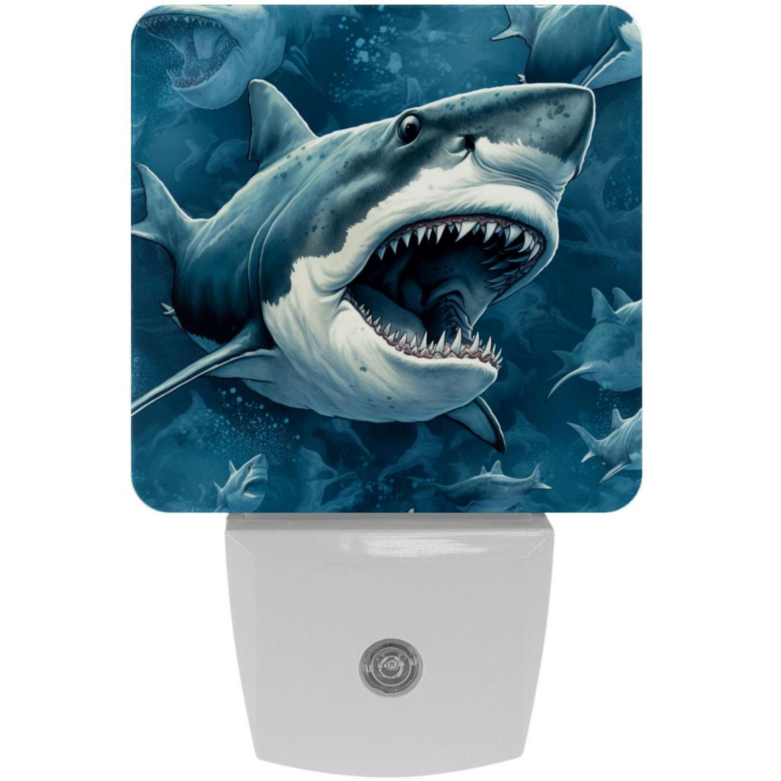 Shark LED Square Night Lights - Small and Bright Illumination for Your ...