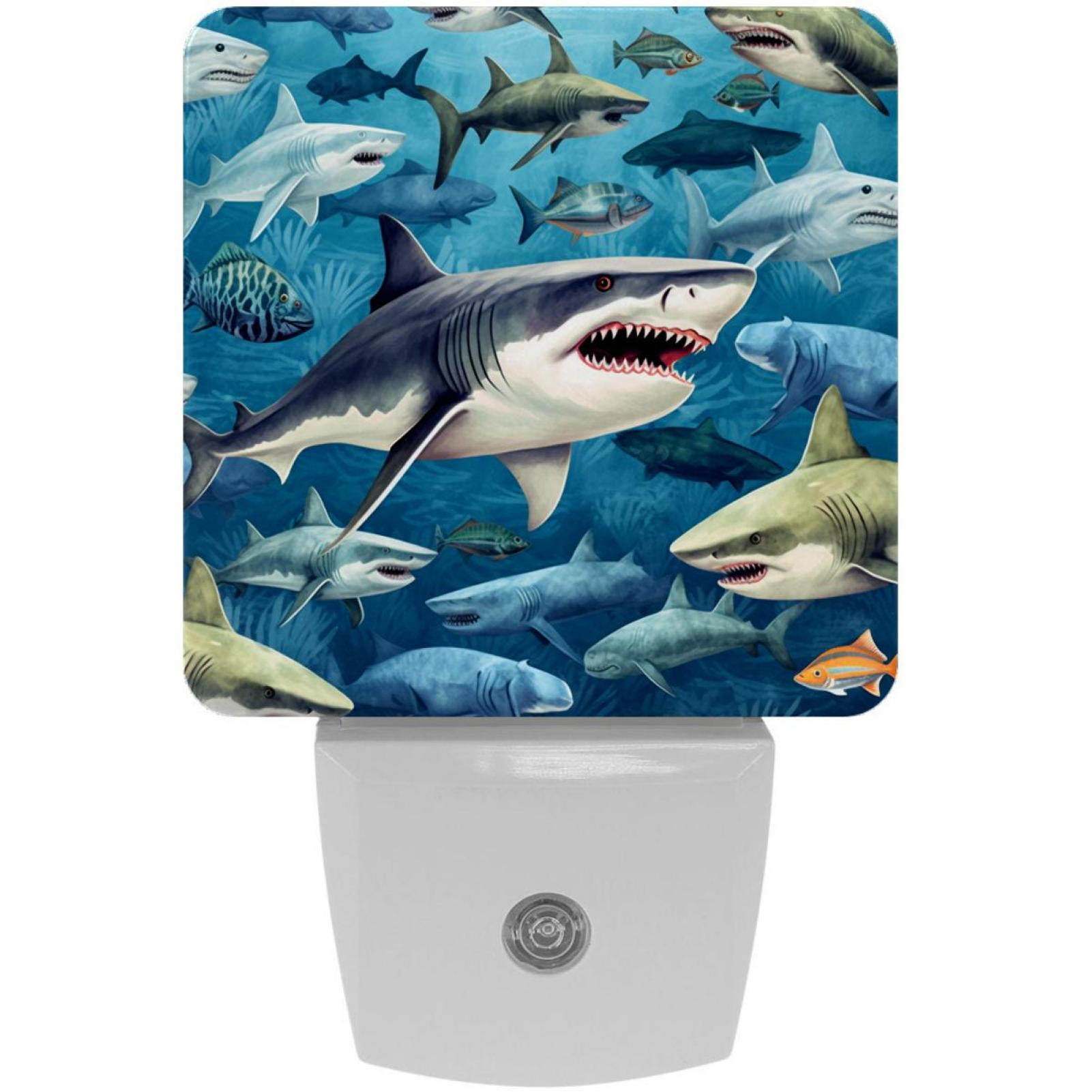 Shark LED Square Night Lights - Small and Bright Illumination for Your ...