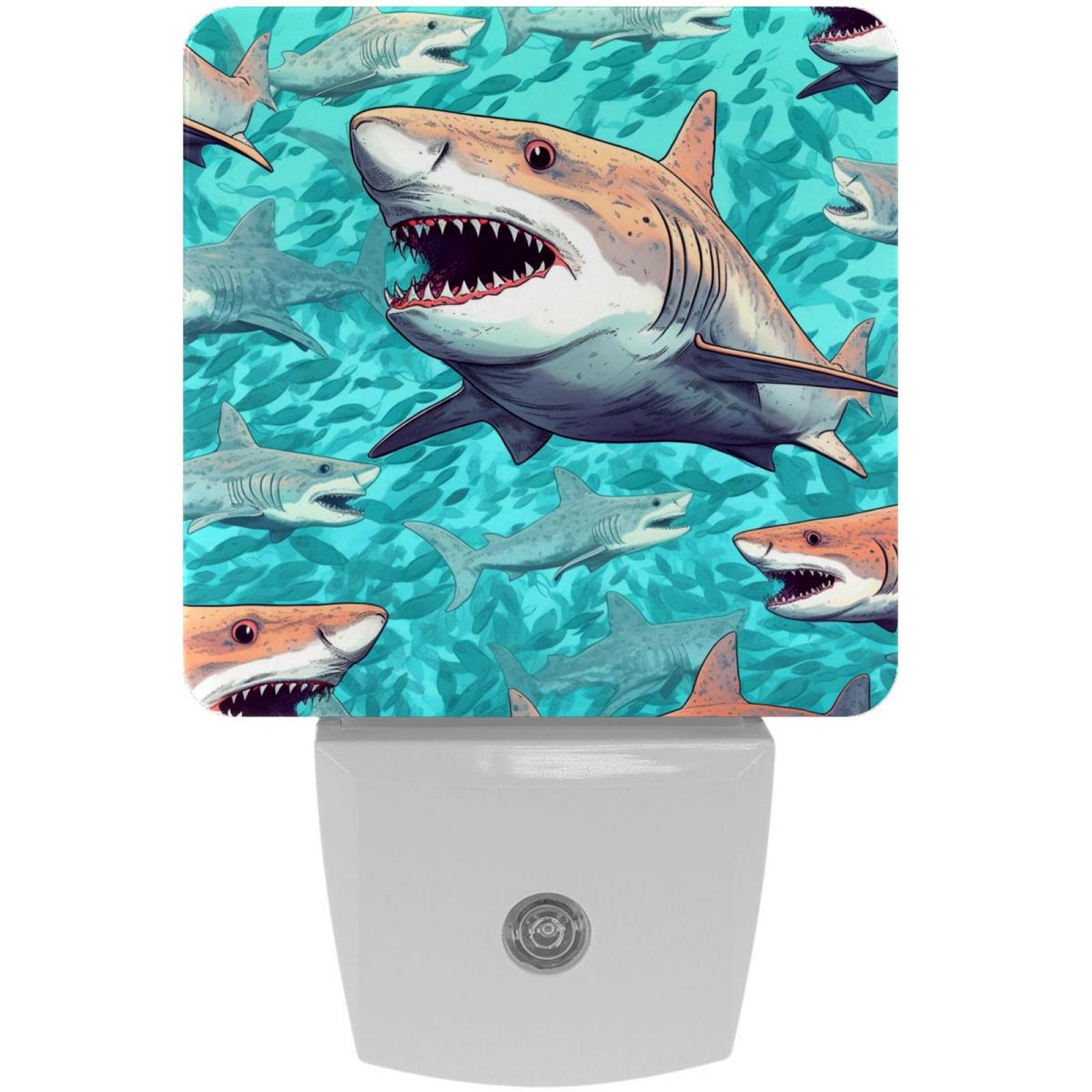 Shark LED Square Night Lights - Stylish and Convenient Illumination for ...