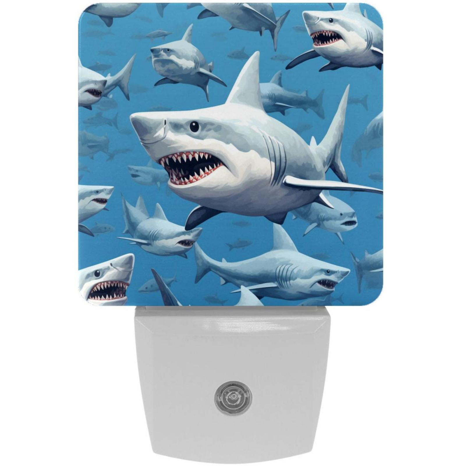 Shark LED Square Night Lights - Stylish and Energy-Efficient Lighting ...