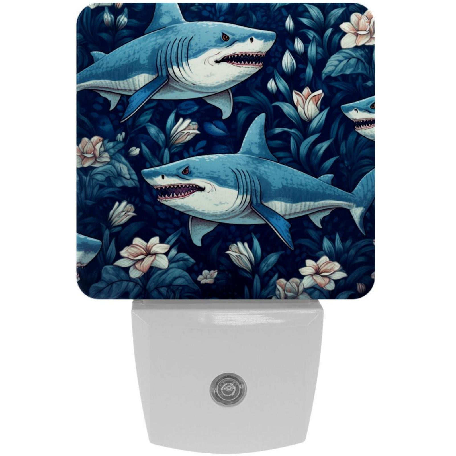 Shark LED Square Night Lights - Stylish and Energy-Efficient Room ...