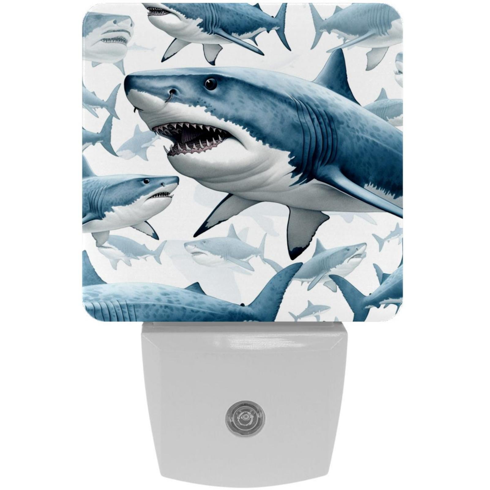 Shark LED Square Night Lights - Stylish and Energy-Efficient Room ...