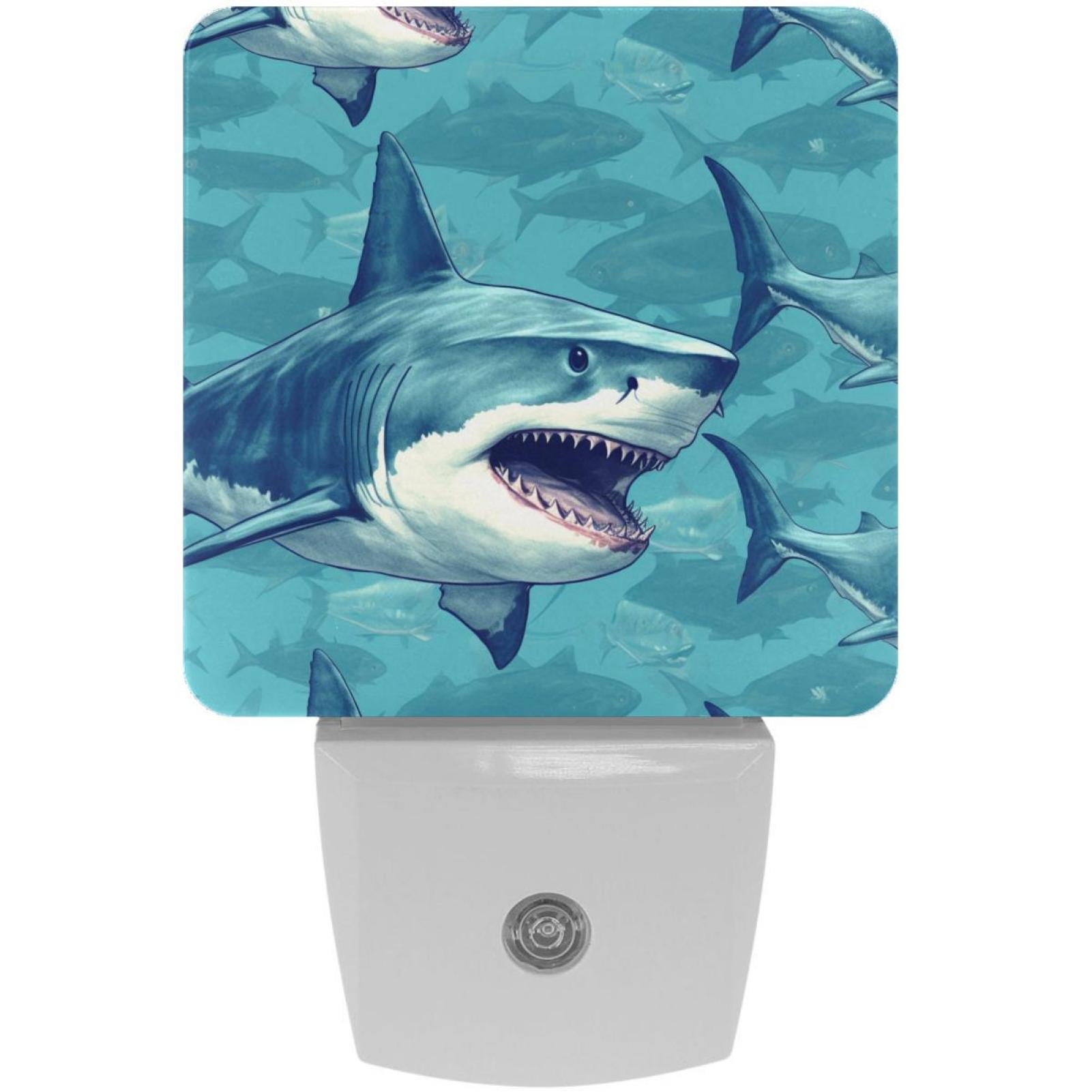Shark LED Square Night Lights - Stylish and Energy-Efficient Room ...