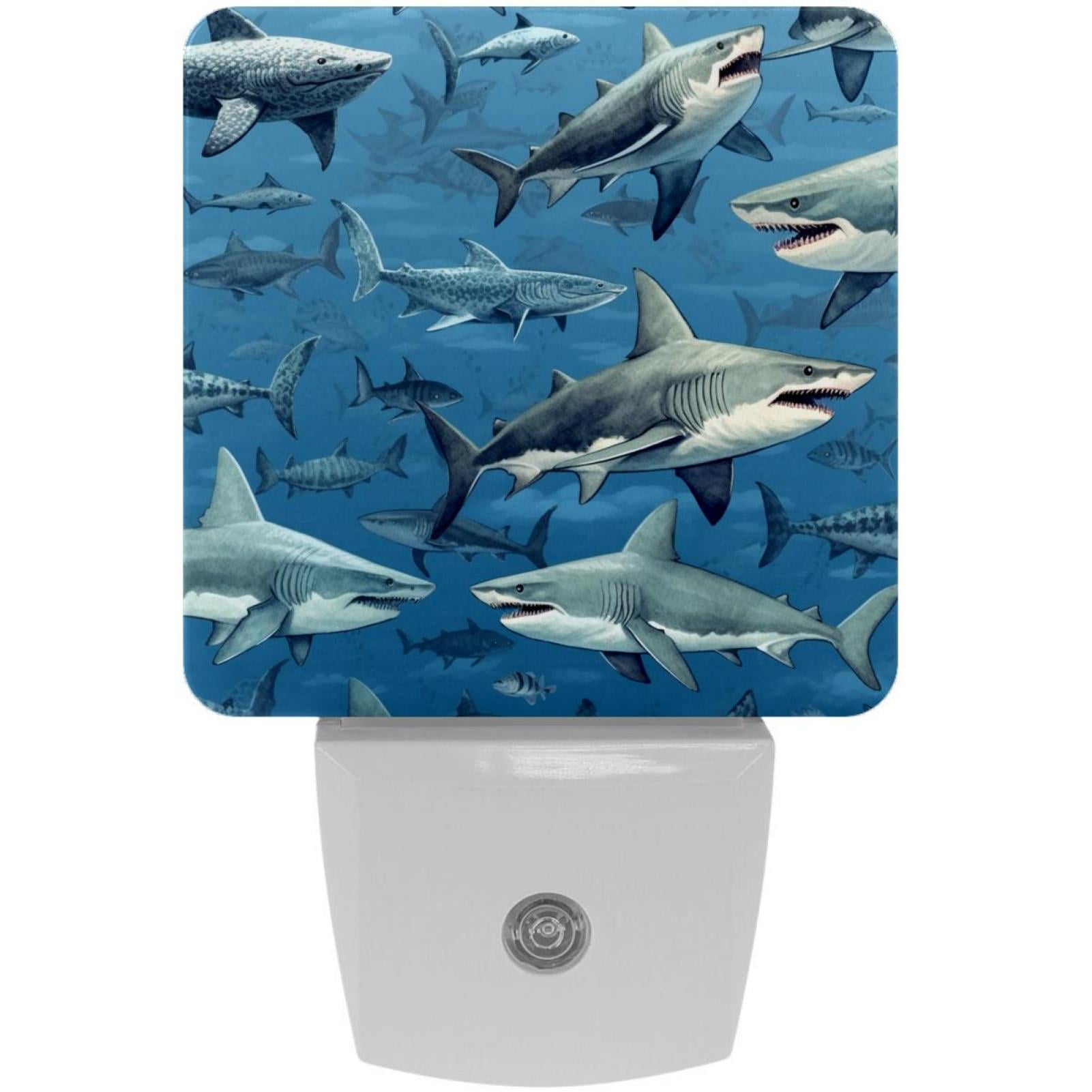 Shark LED Square Night Lights - Stylish and Energy-Efficient Room ...